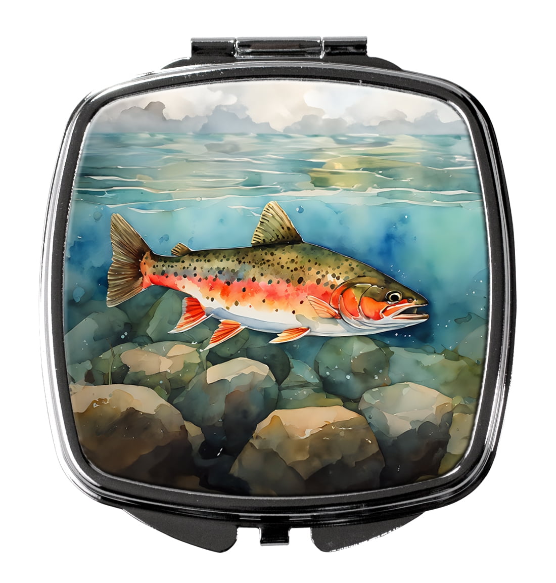 Brook Trout Compact Mirror 2.75 in x 3 in - Walmart.com