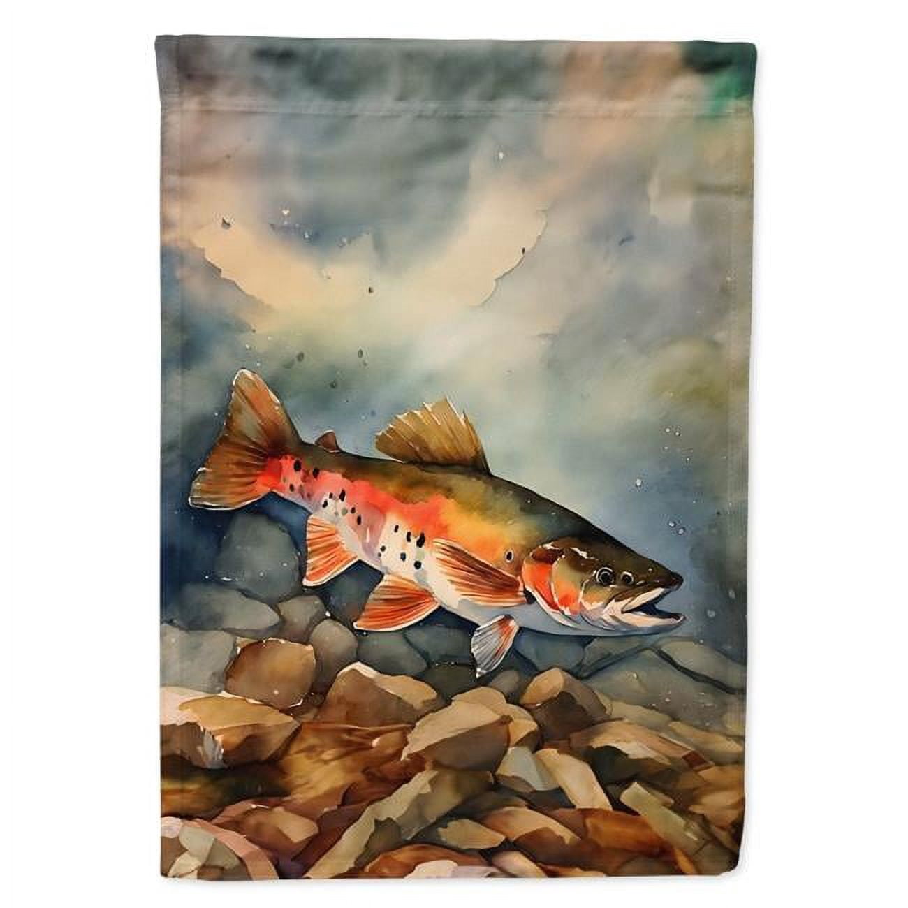 Brook Trout Garden Flag 11.25 in x 15.5 in - Walmart Business Supplies