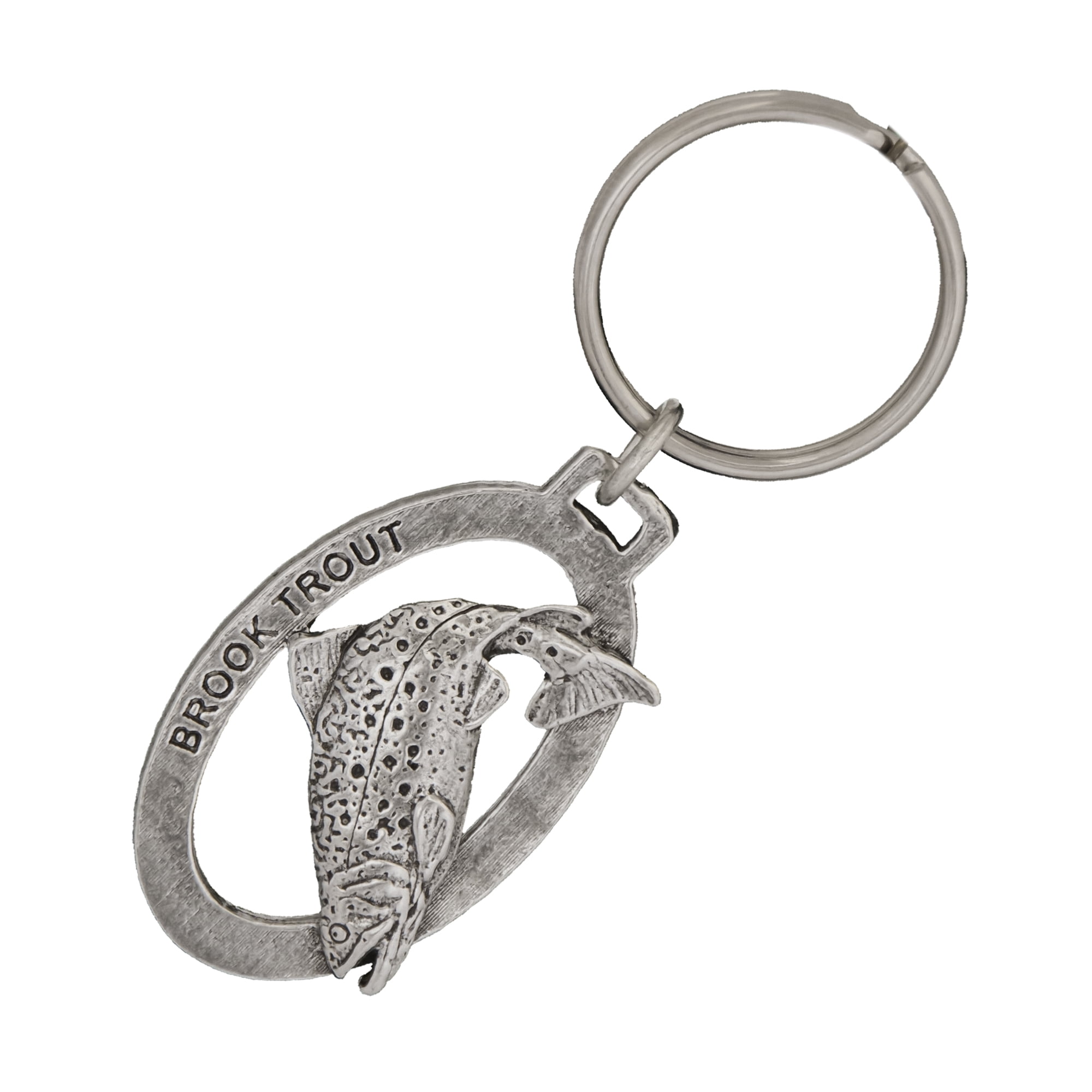 Brook Trout Leaping Keychain, F007KC, 2 Inch, Freshwater Fish, Fishing ...