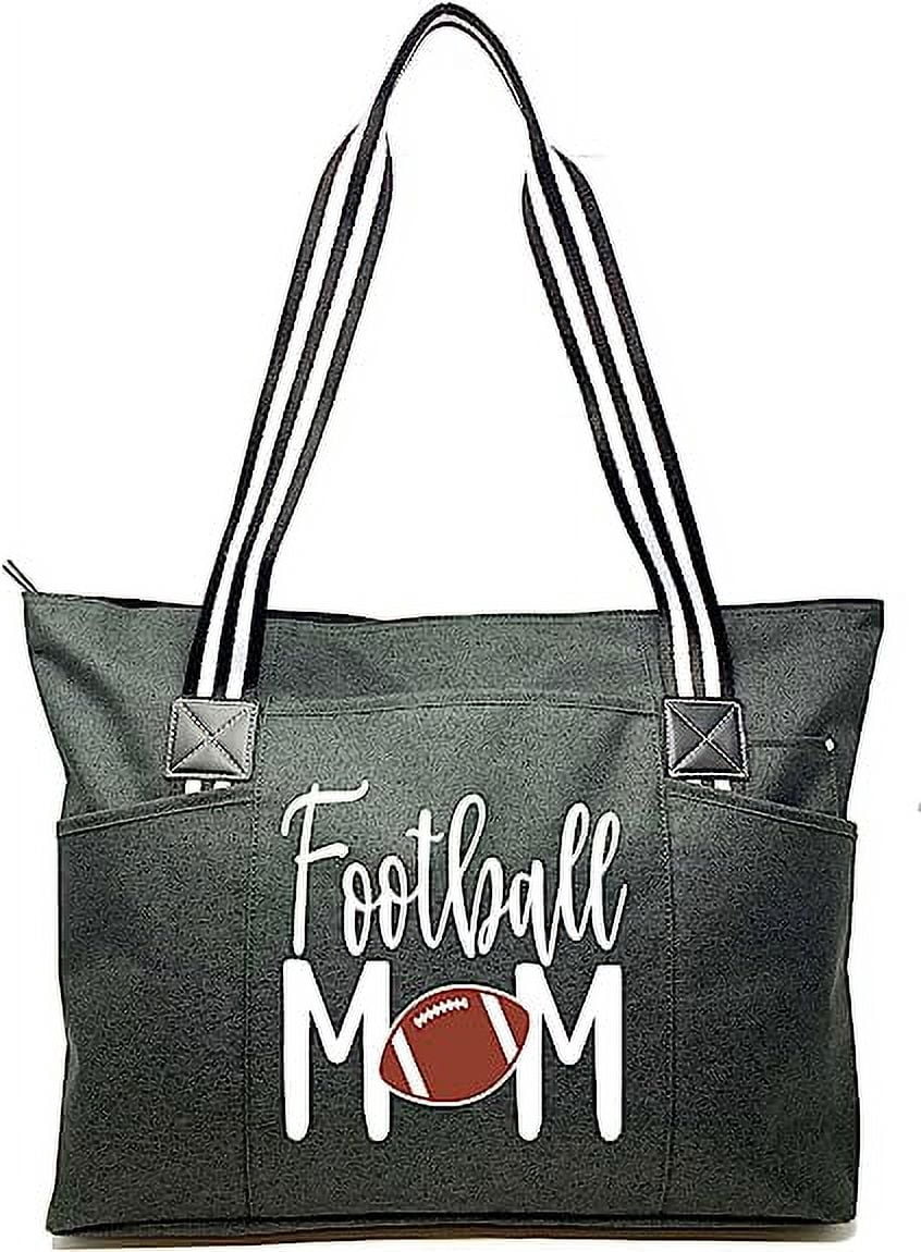 Brooke & Jess Designs Football Mom Gifts - Large Zippered Sports Tote ...