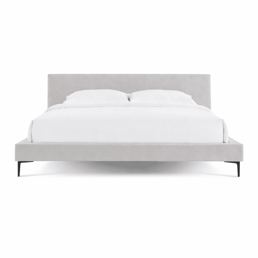 Brooke Mid Century Platform Bed Woven Palo-Grey / California King ...