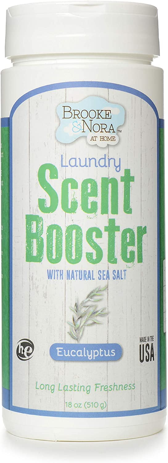 Brooke & Nora at Home Laundry Scent Booster Made with Natural Sea Salt, Eucalyptus, 18 Ounce ...