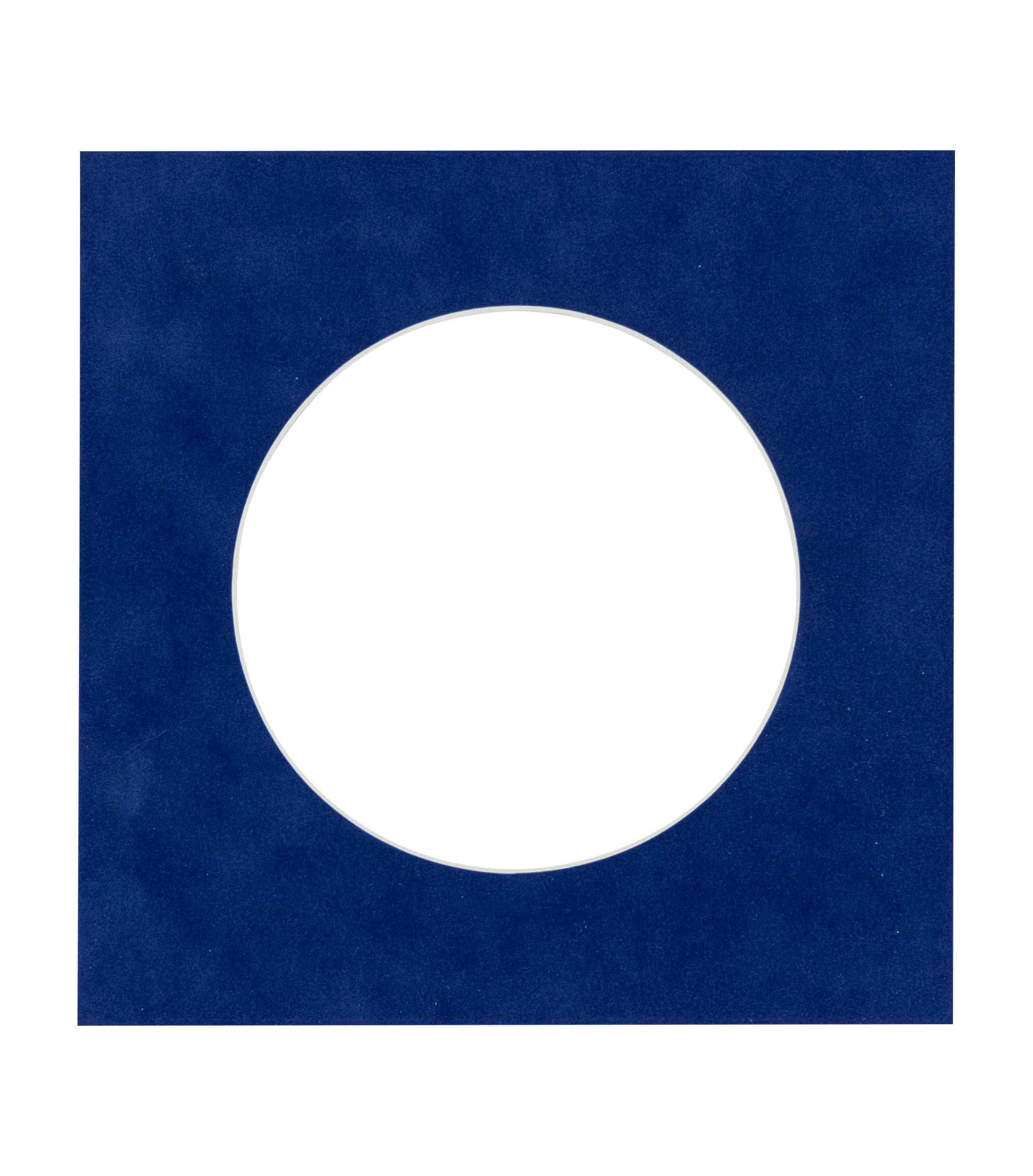 Brooke Suede Acid Free 7x7 Cirlce Picture Frame Mat with White Core ...