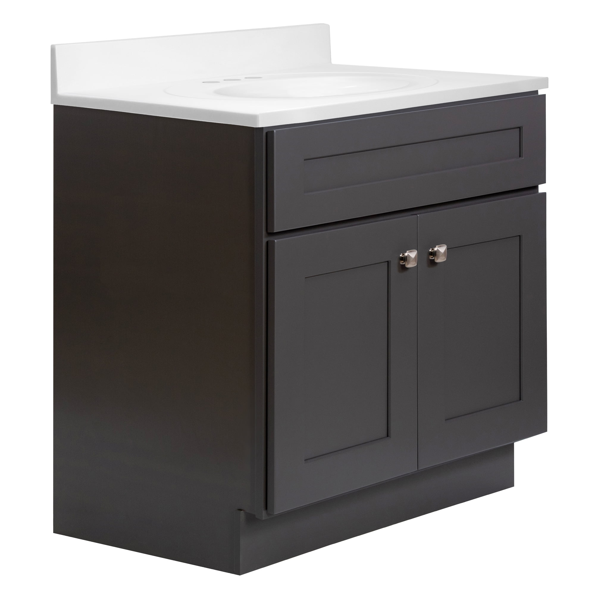 Brookings Bath Vanity Fully Assembled 31x22 Sherwin Williams Urbane