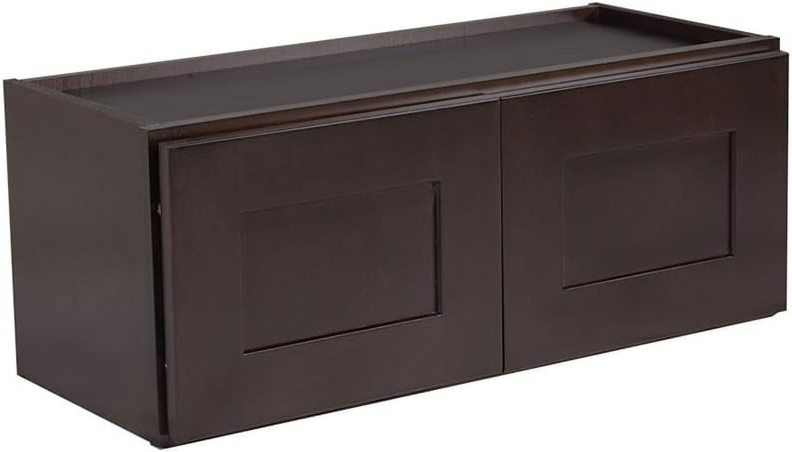 Brookings Shaker Unassembled Bridge Wall Kitchen Cabinet W3618, 36 W x ...