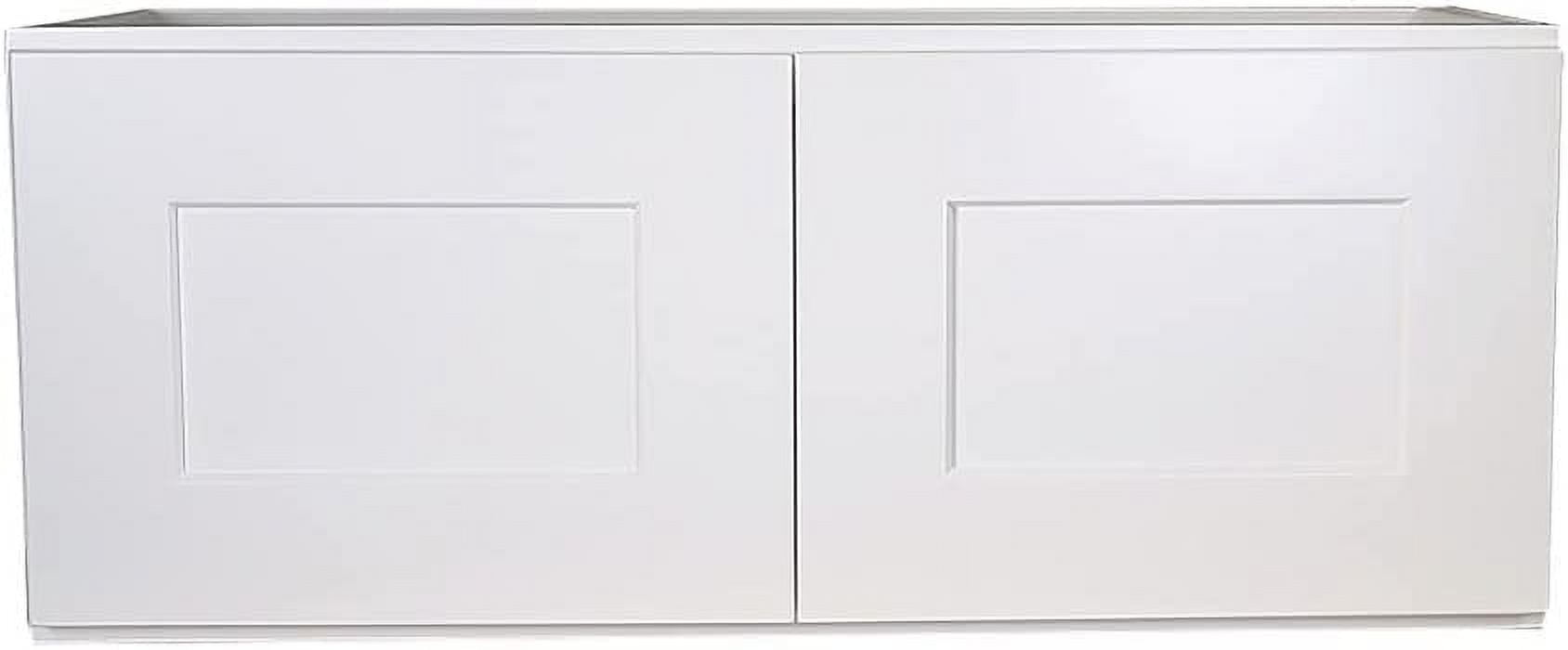 Brookings Shaker Unassembled Bridge Wall Kitchen Cabinet W3618, 36 W x ...