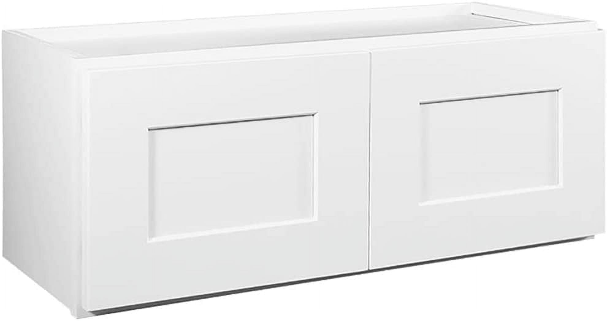 Brookings Shaker Unassembled Bridge Wall Kitchen Cabinet W3618, 36 W x ...