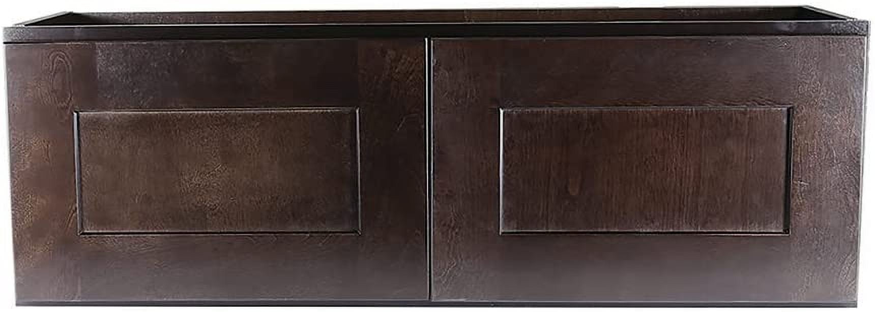 Brookings Shaker Unassembled Bridge Wall Kitchen Cabinet W3618, 36 W x ...
