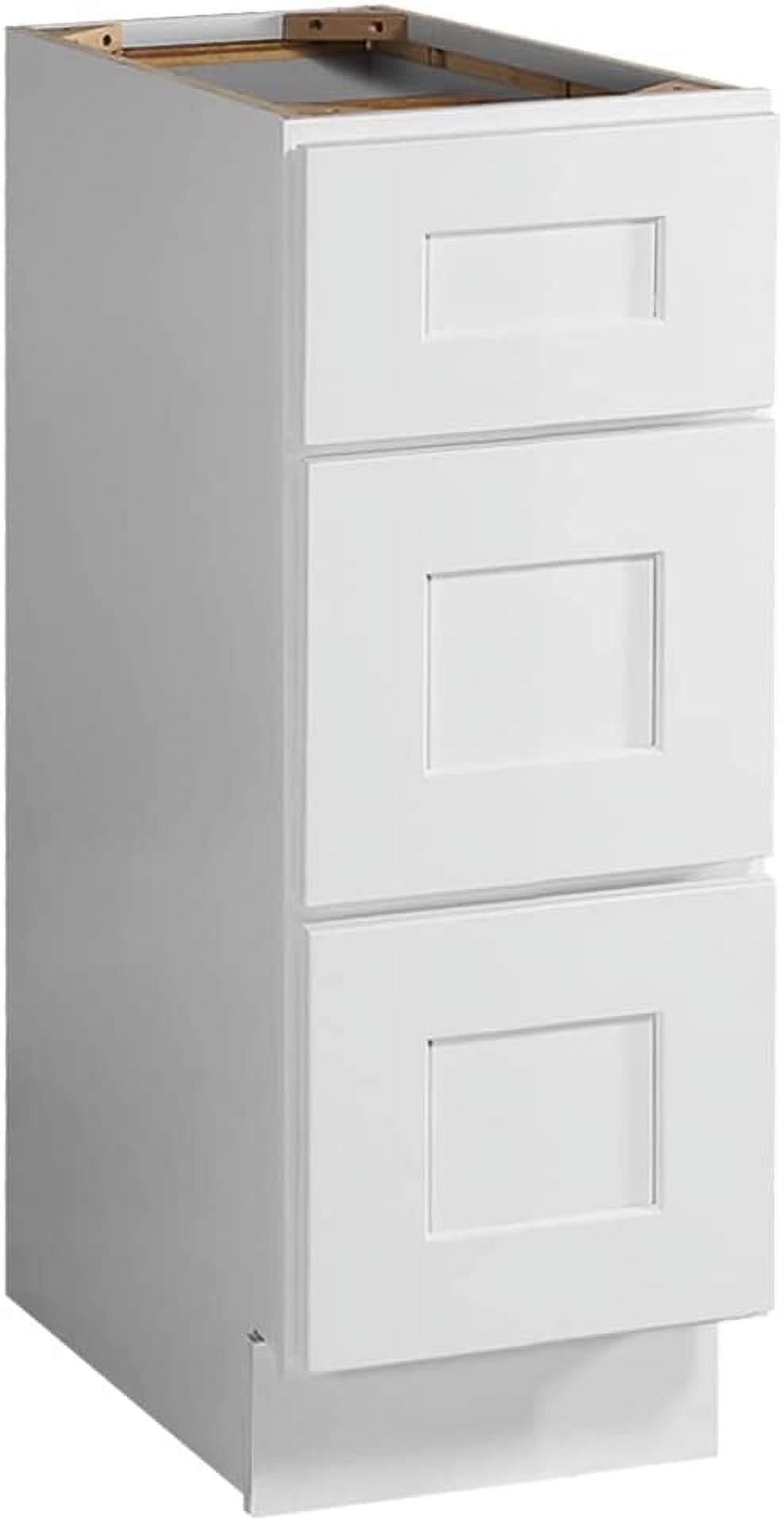 Brookings Shaker Unassembled Drawer Base Kitchen Cabinet 3DB12, 12 W x ...