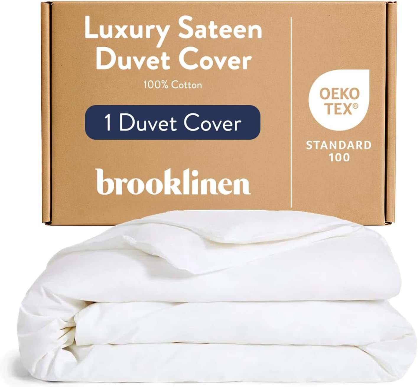 Brooklinen Luxury Sateen Duvet Cover - 100% Cotton, Full/Queen Size in ...