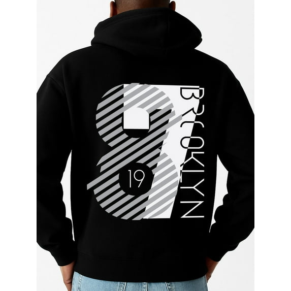 Brooklyn 19 Hoodie funny hoodies men's regular fit black Soft ...