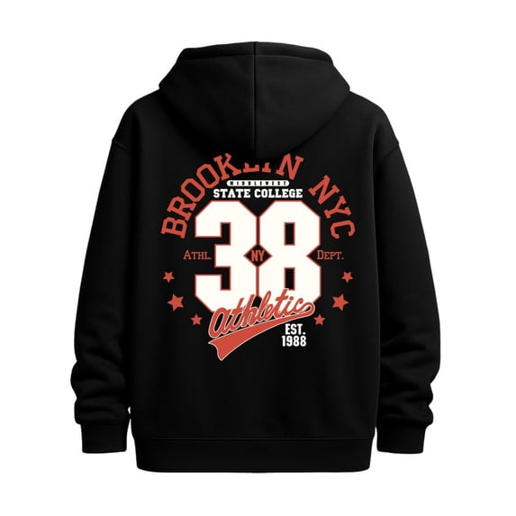 Brooklyn 38 NYC hoodies & sweatshirt men long sleeve black Perfect for ...
