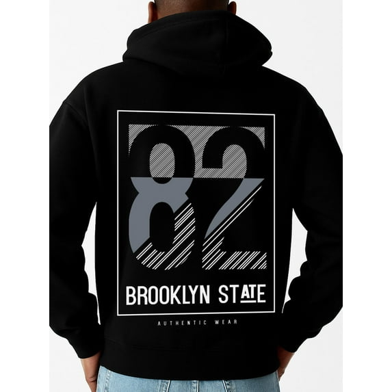 Brooklyn 87 Hoodie hoodies & sweatshirt mens sweater hoodie black ...