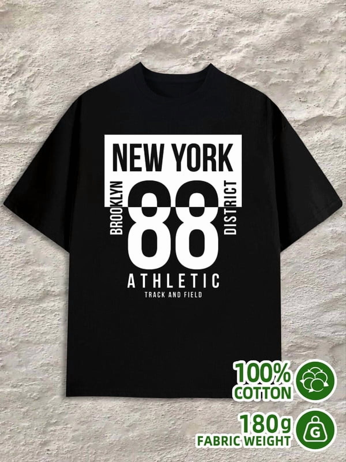 Brooklyn 88 Track mens black 180G 100% Cotton fun and playful,cool T ...