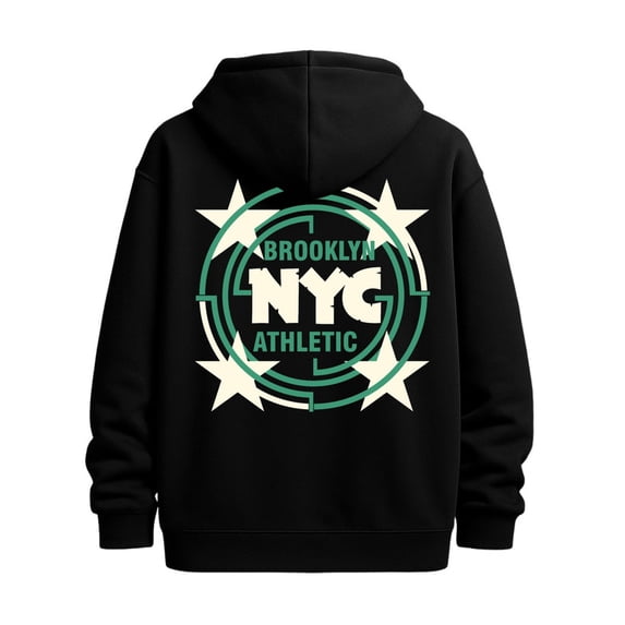 Brooklyn Athletic hoodies & sweatshirt for men machine washable black ...