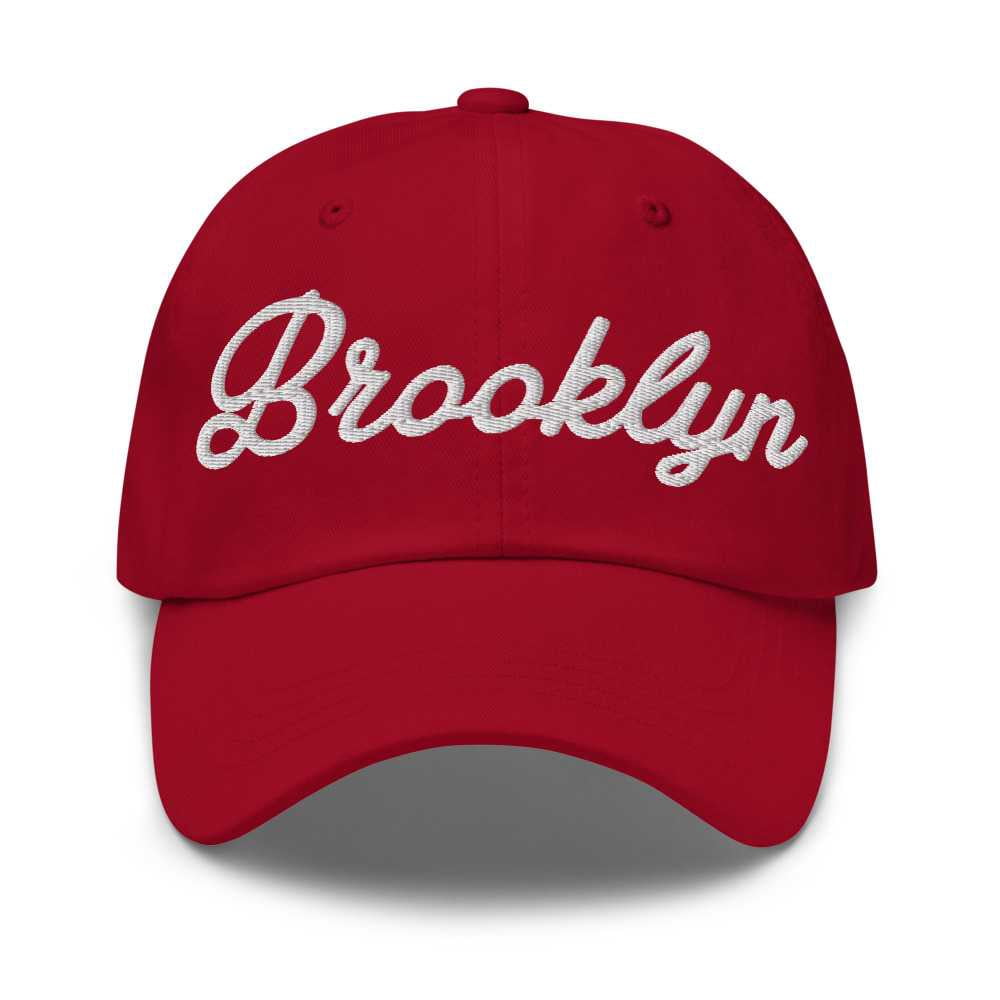 Brooklyn Baseball Cap Brooklyn Dad Hat Bold Script New York NY Hat ...