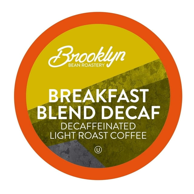 Brooklyn Bean Roastery Breakfast Blend Decaf Coffee Pods for Single-Serve Coffee Brewers, 40 ...