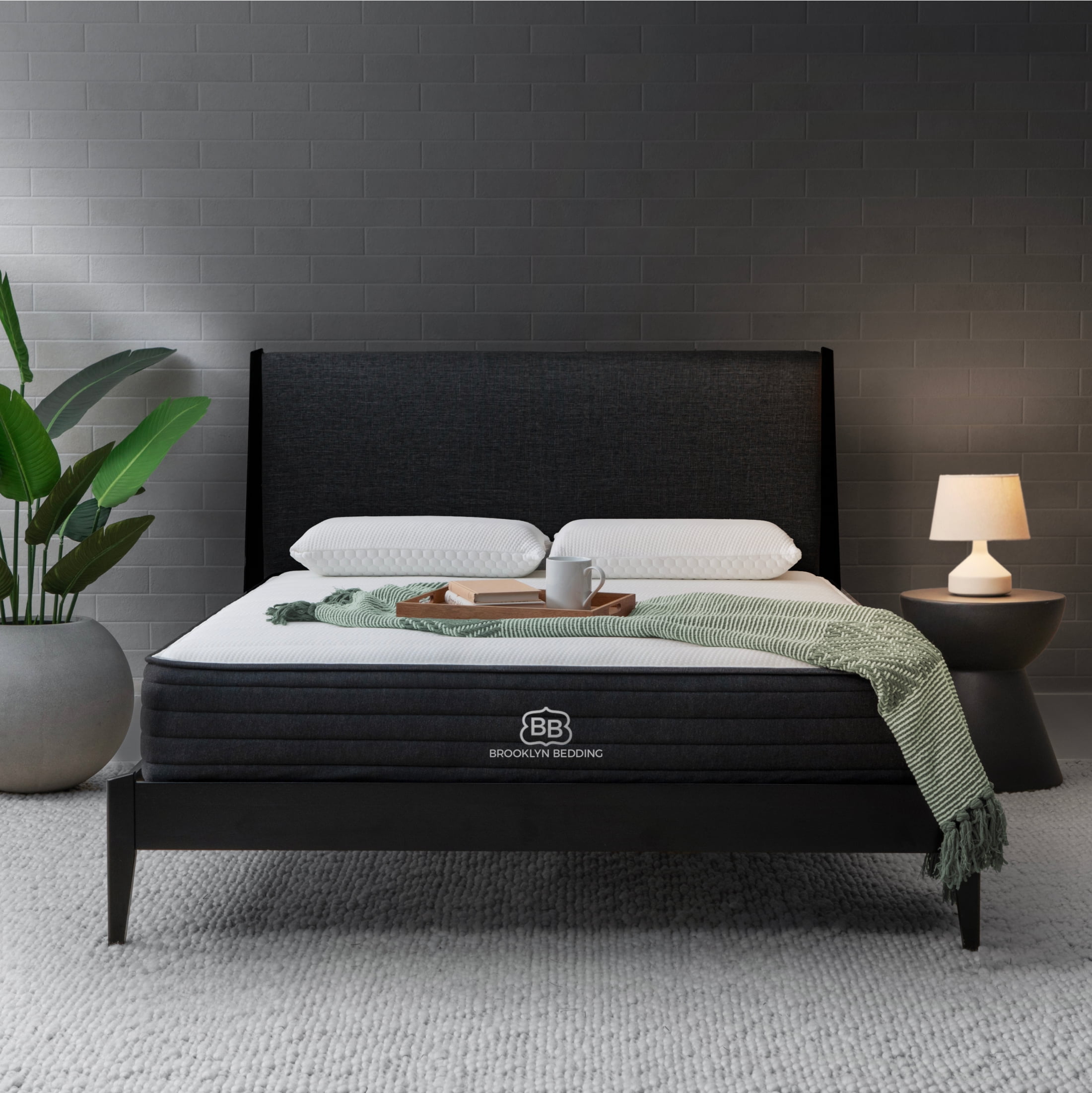 Brooklyn Bedding 10" Gel Memory Foam Hybrid Mattress in a Box, King ...