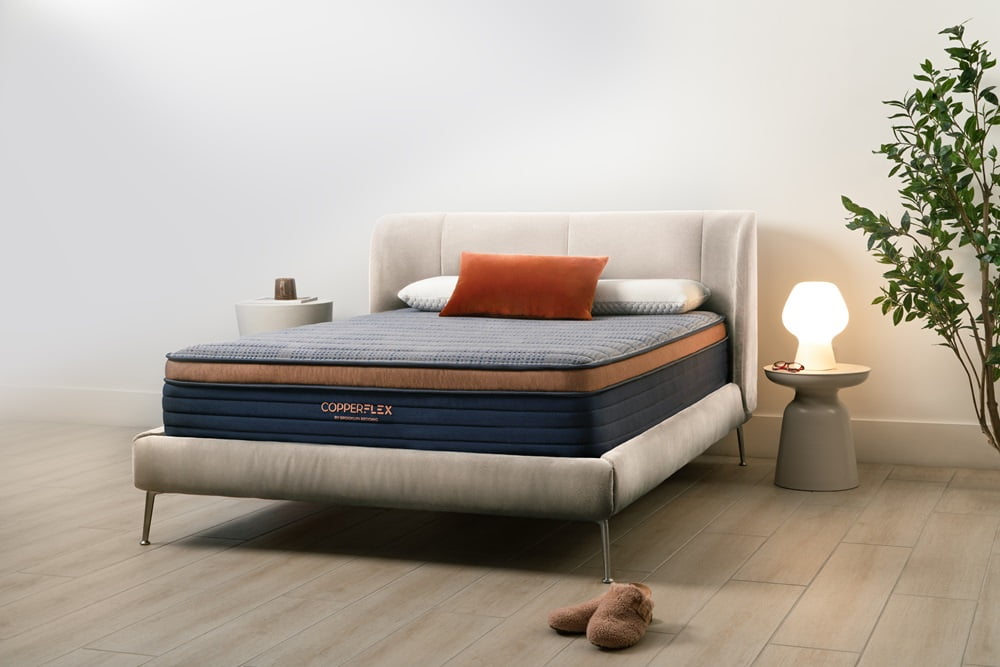 Brooklyn Bedding CopperFlex 12" Foam Mattress with Zoned Foam, King ...