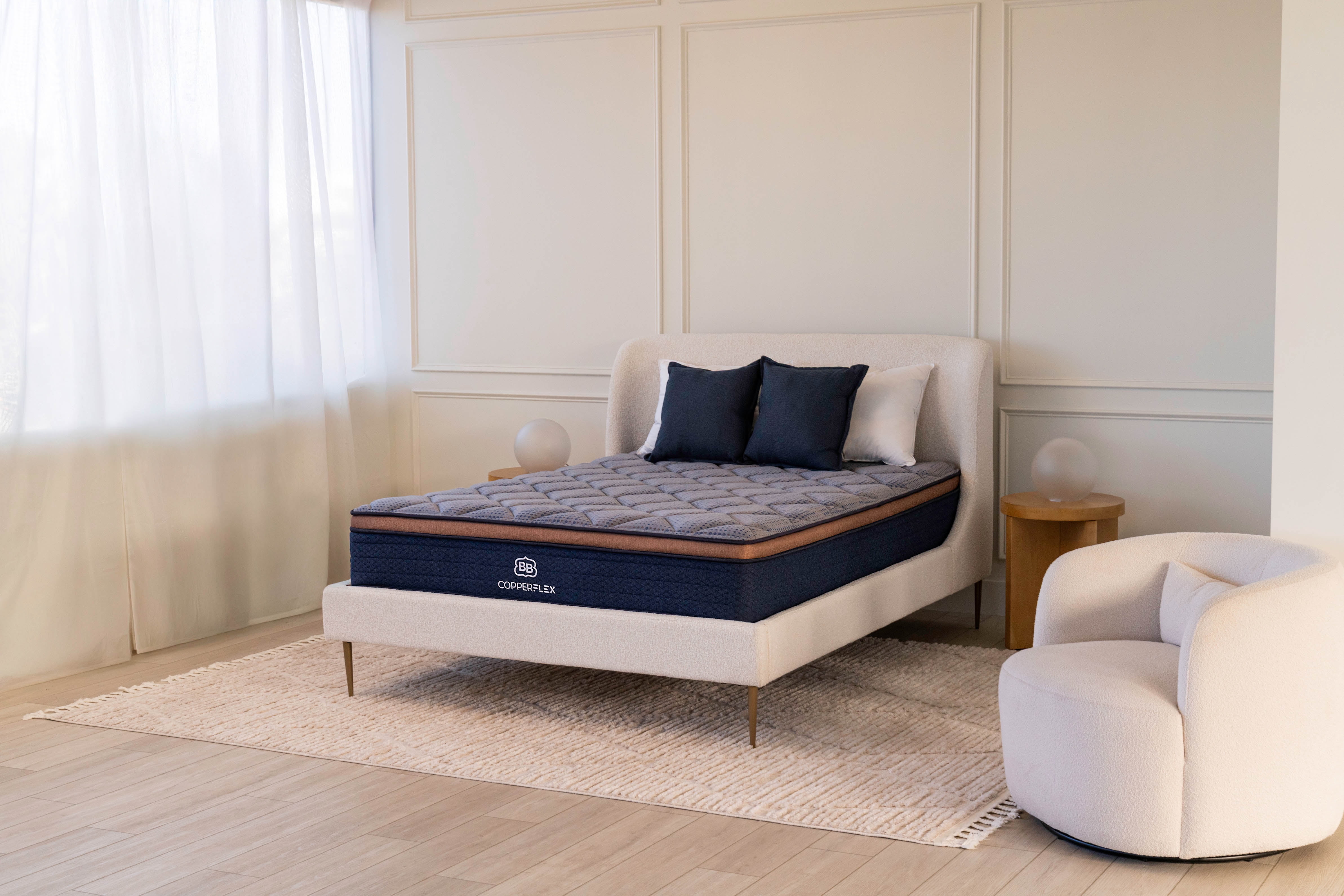 Brooklyn Bedding Copperflex 12" Hybrid Mattress, King - Walmart.com