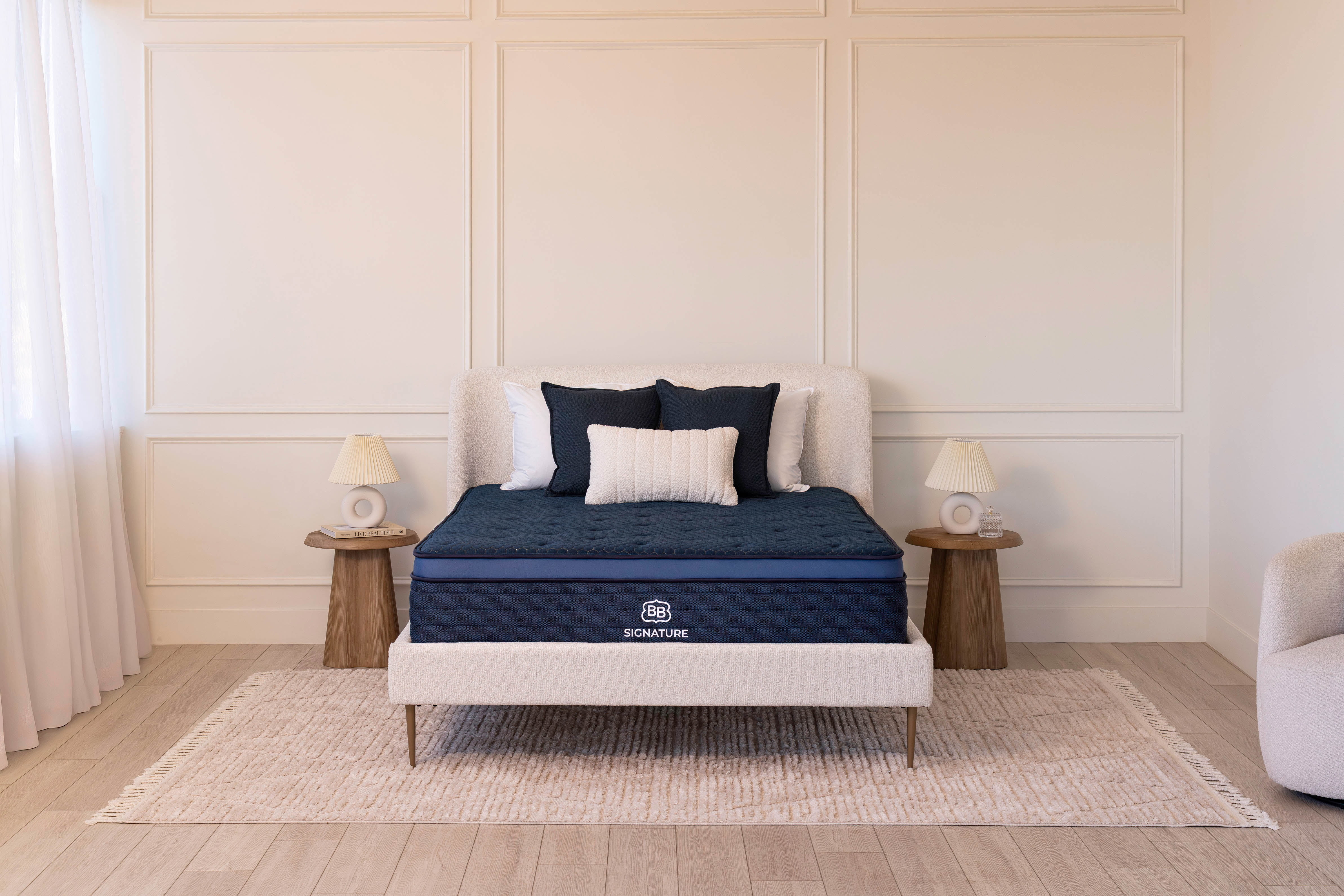 Brooklyn Bedding Signature Hybrid Medium Mattress with Glaciotex ...