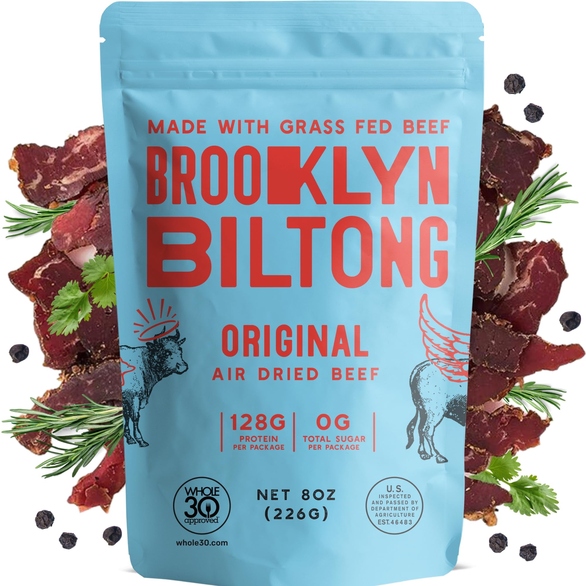 Brooklyn Biltong - Air Dried Grass Fed Beef Snack - Whole30 Approved ...