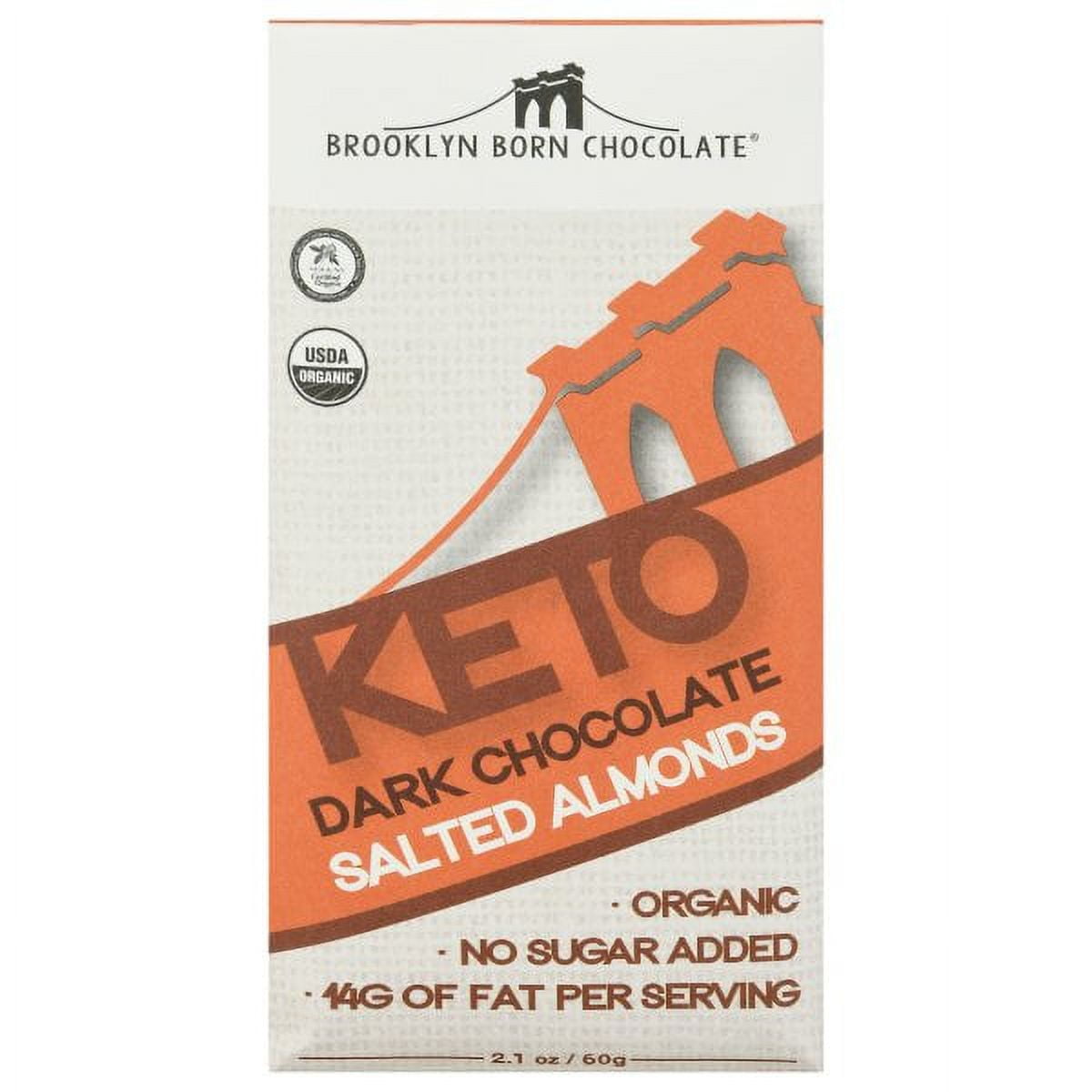 Brooklyn Born Chocolate HG2543742 2.1 oz Salt Almnond Keto Chocolate ...