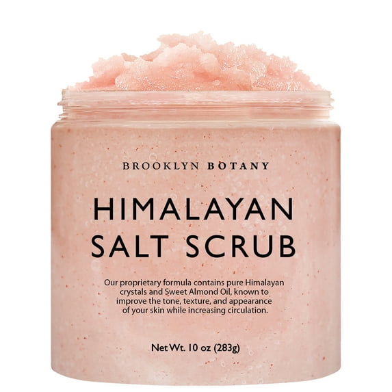 Brooklyn Botany Pink Himalayan Salt Scrub, 10 oz, Body, Face, Foot ...