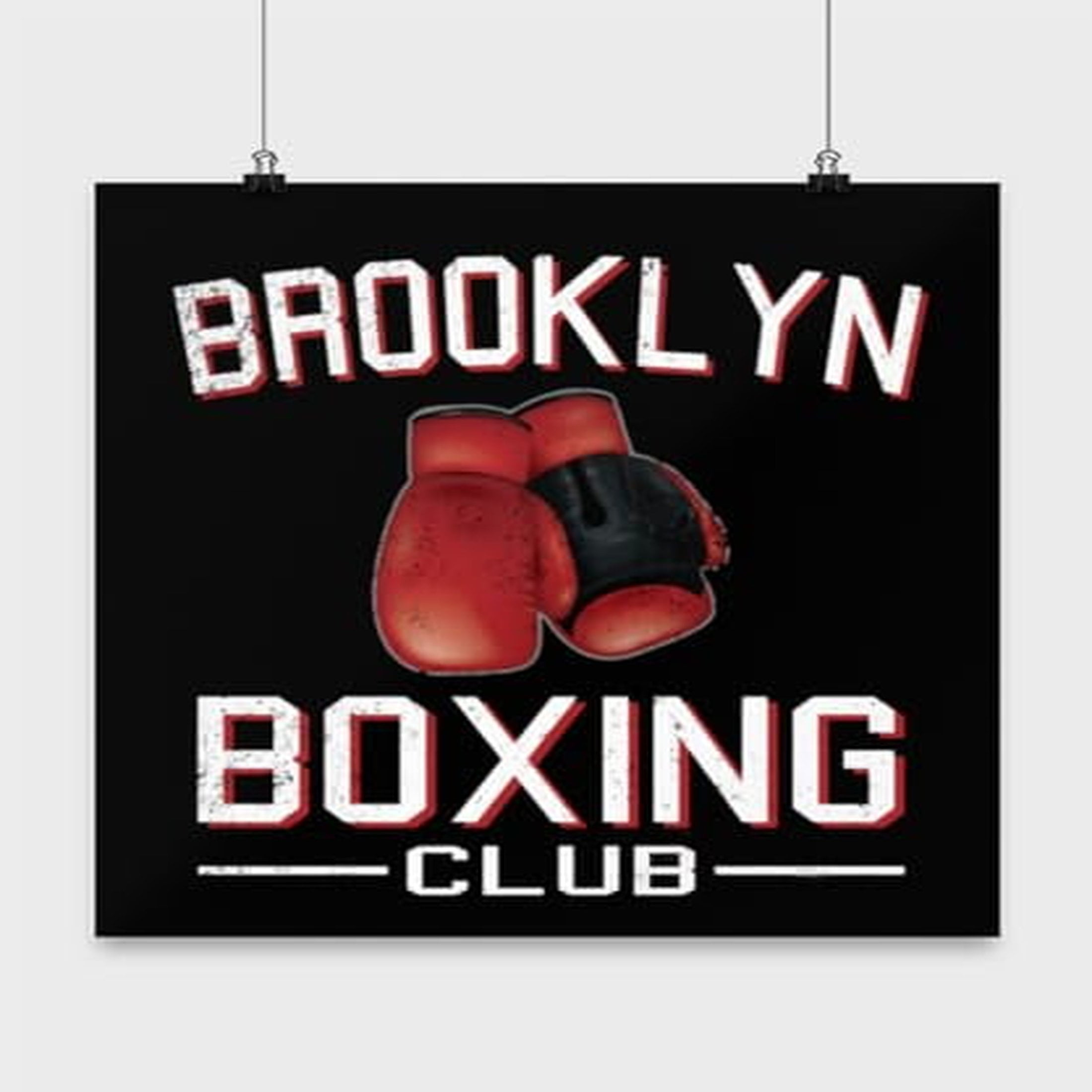 Brooklyn Boxing Club Poster - Wall Decor for Fighters Gift - Walmart.com