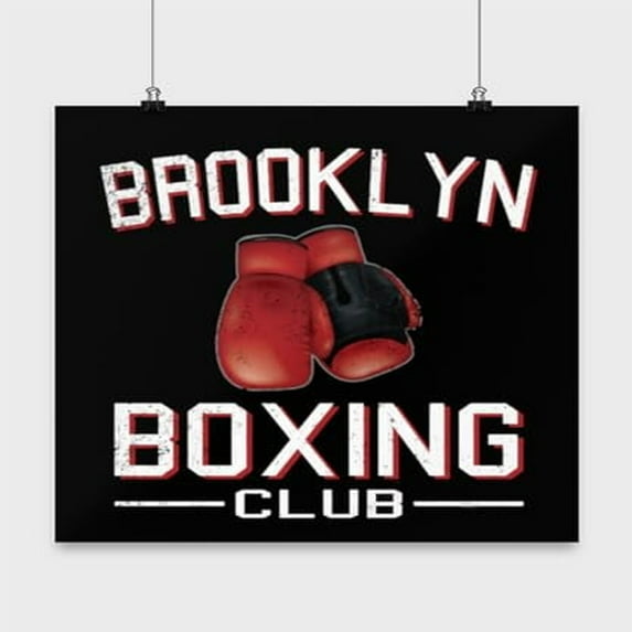 Brooklyn Boxing Club Poster - Wall Decor for Fighters Gift - Walmart.com
