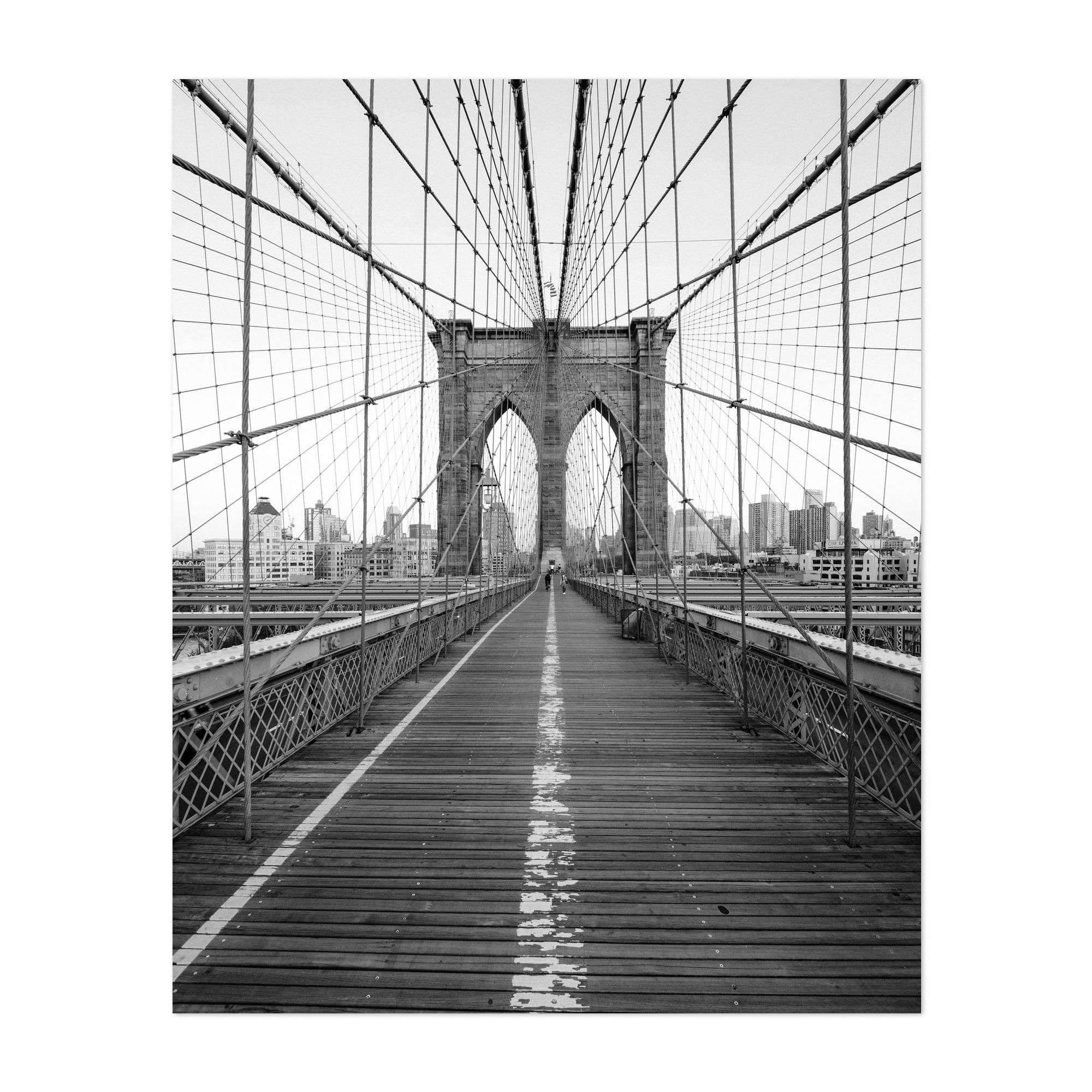 Brooklyn Bridge B&W - Manhattan New York Photography Bridge Black and ...