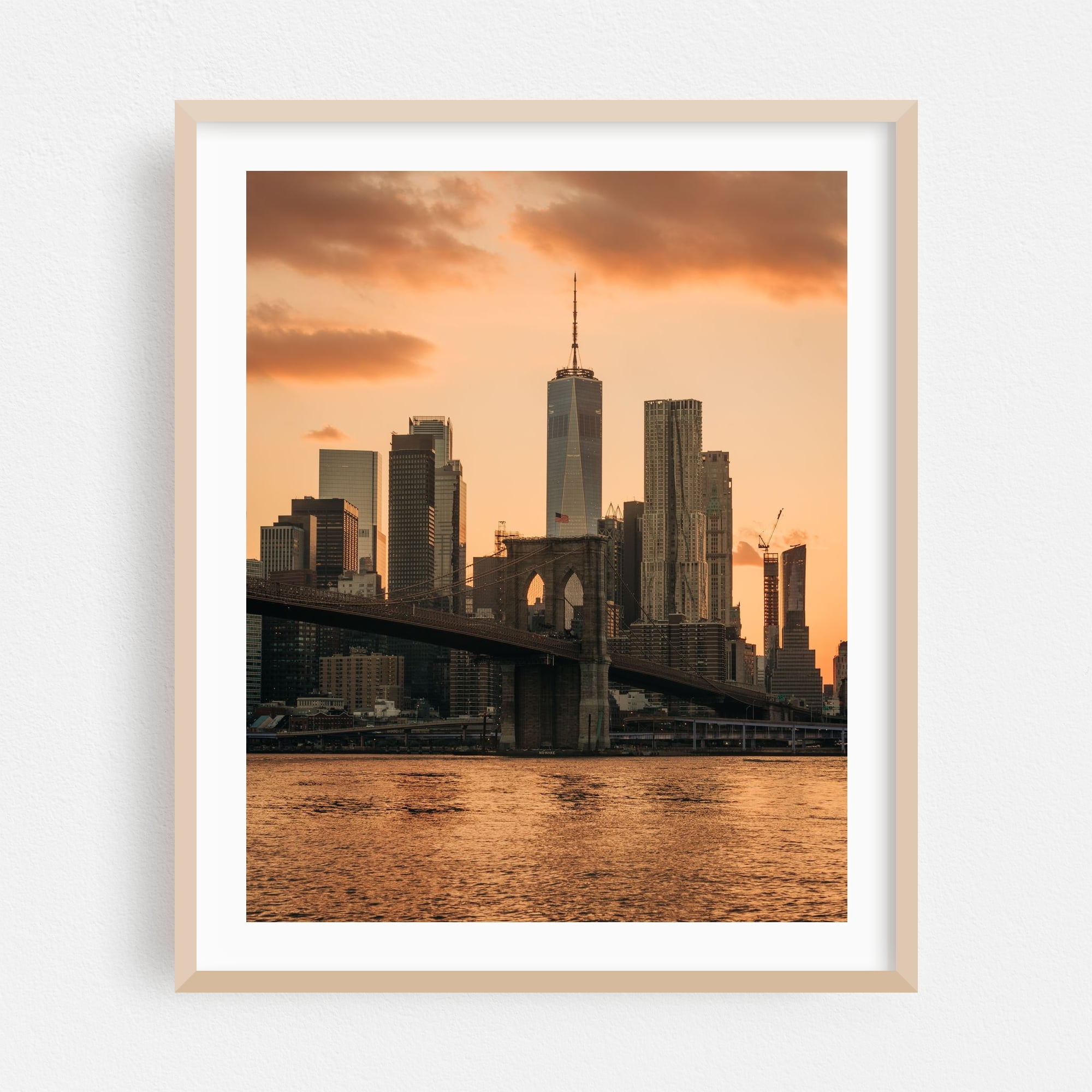 Brooklyn Bridge Sunset 01 - Brooklyn New York Photography Cityscape ...