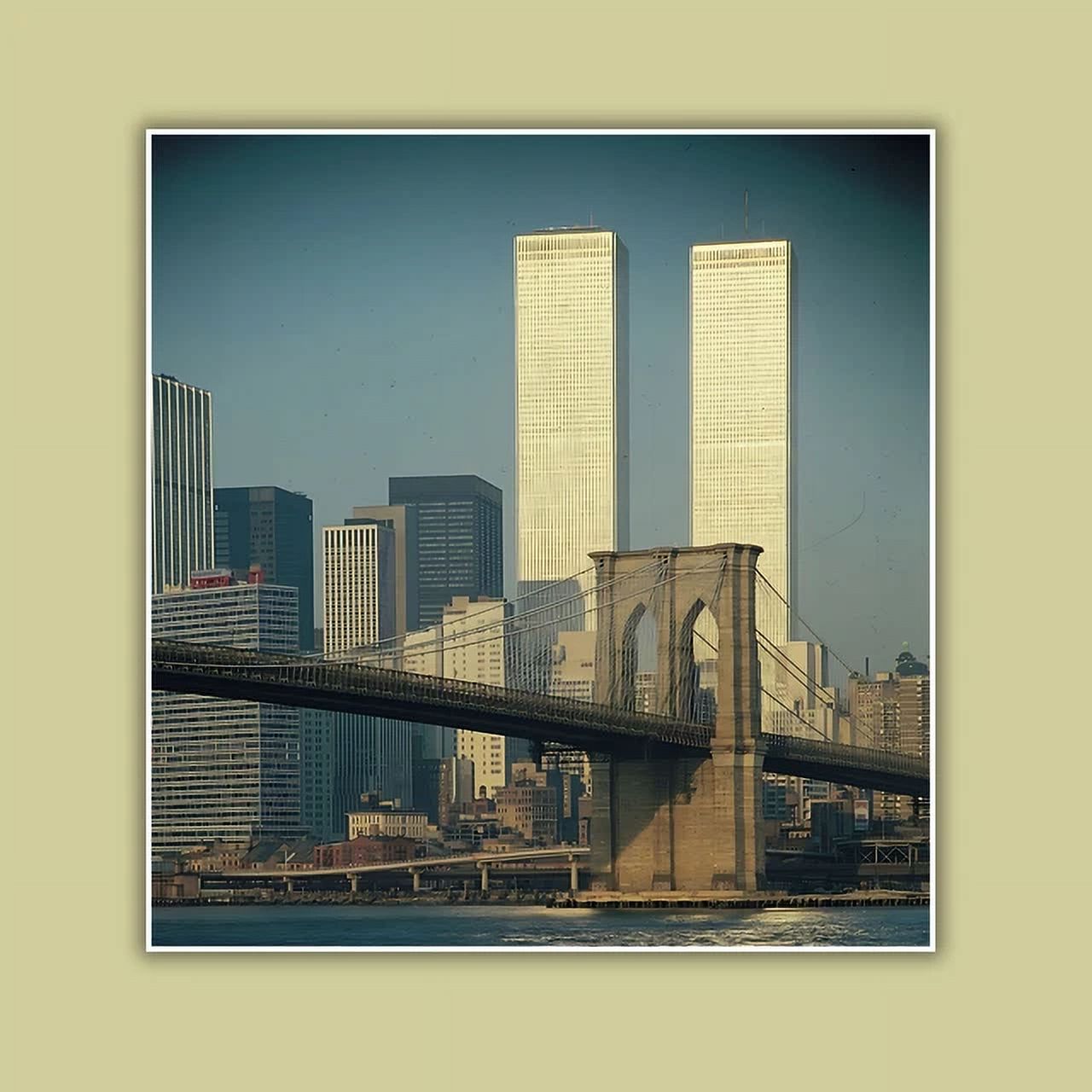 Brooklyn Bridge Wtc Snapshot Sticker Phone Decal Water Bottle Stickers ...