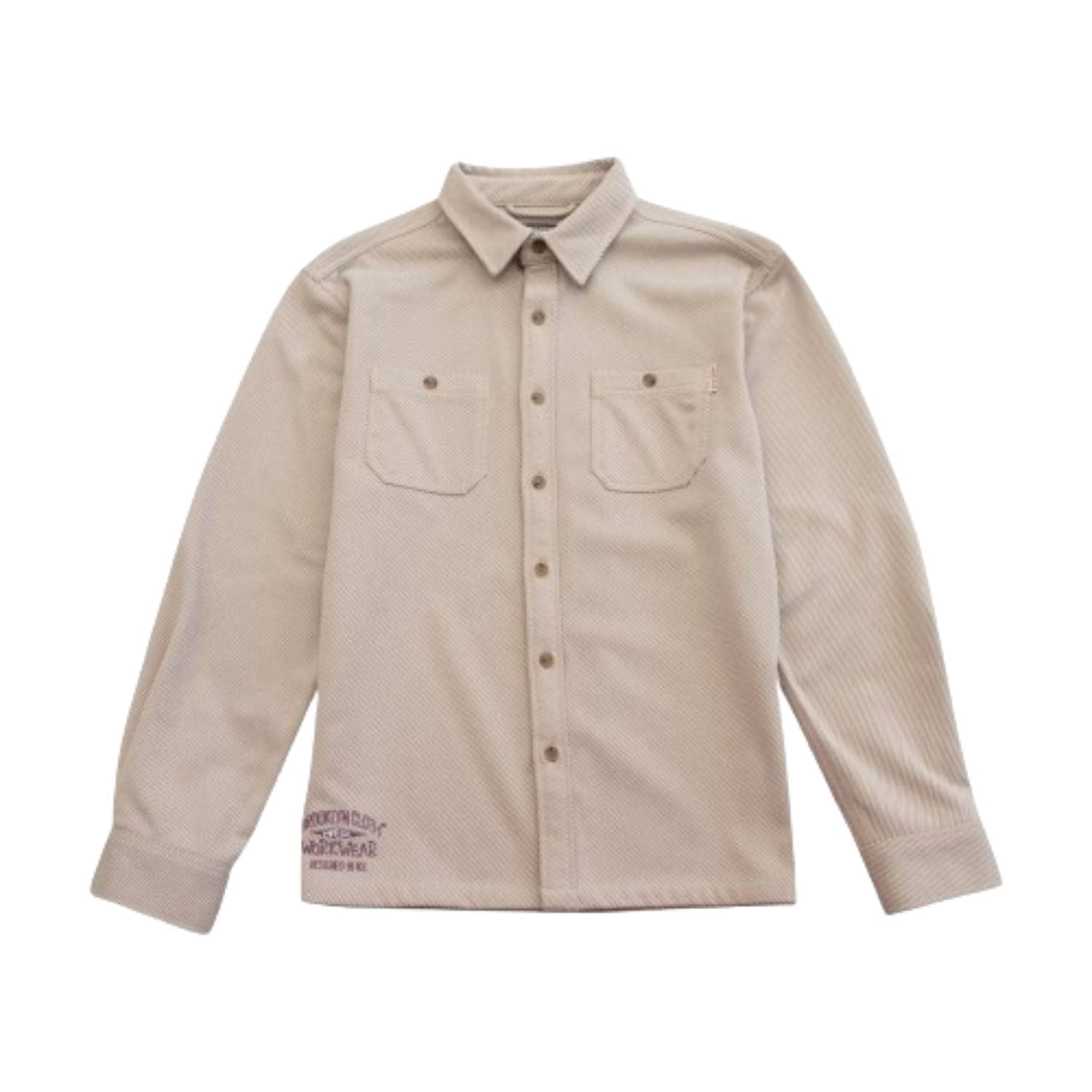 Brooklyn Cloth Brushed Wool Shacket, Men's Button-Down, Long Sleeve ...