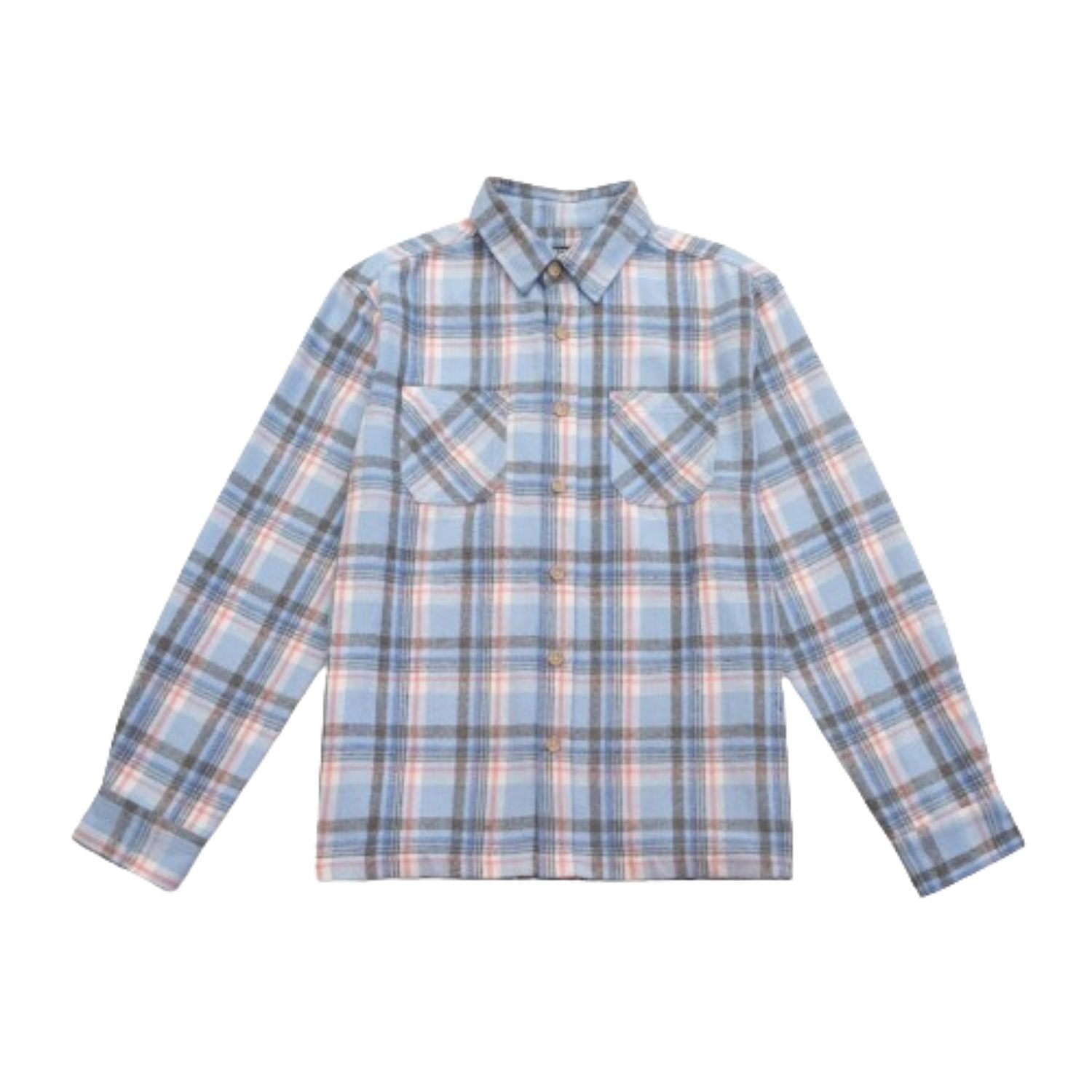 Brooklyn Cloth Men's Heavy Flannel Shacket, Regular Sizing, Button-Down ...