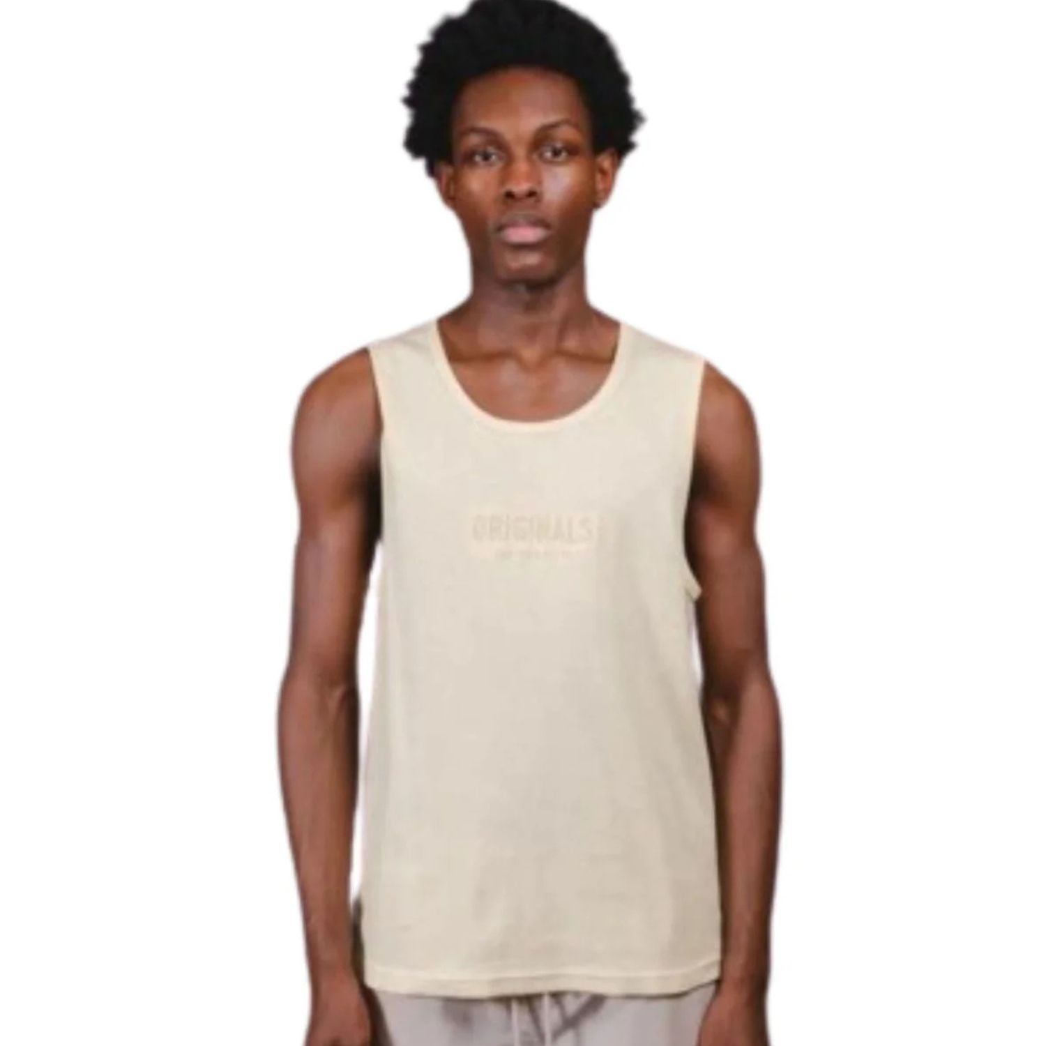 Brooklyn Cloth Originals Men's Ribbed Tank,Relaxed Fit,U-Neck,Dropped ...
