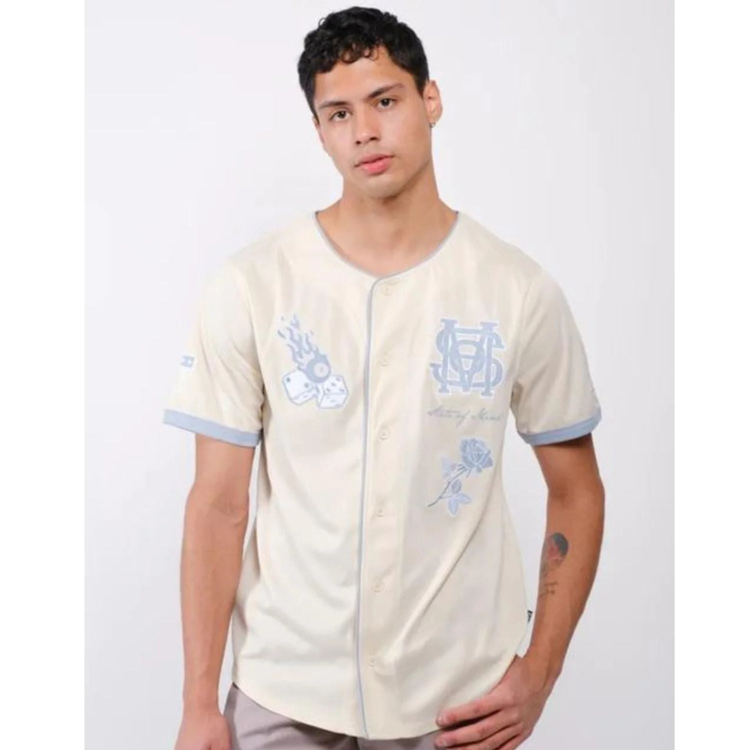 Brooklyn Cloth Men's State of Mind Baseball Jersey, Short Sleeve Mesh ...
