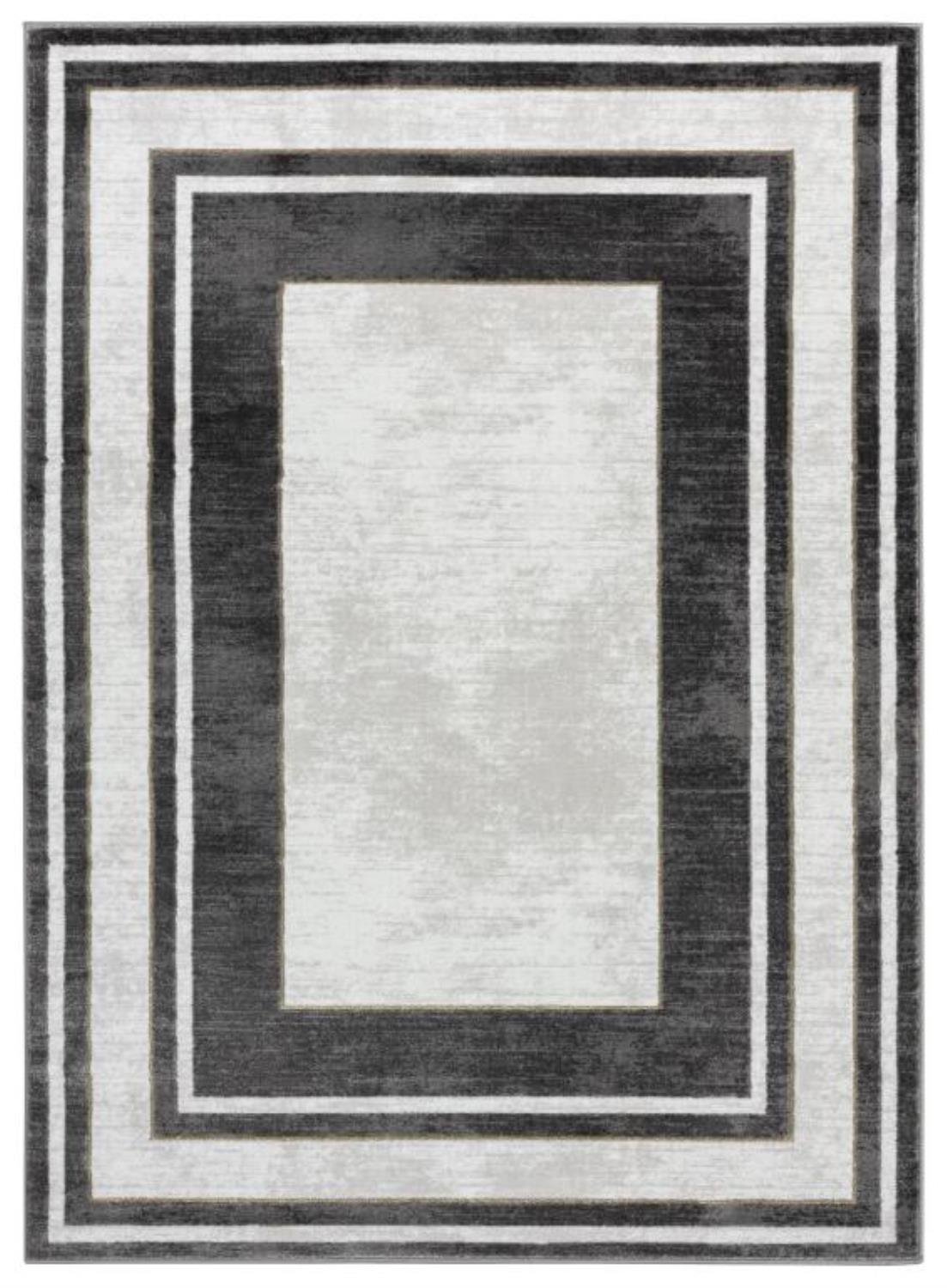 MDA Rug Imports Brooklyn Collection Grey Border Area Rug 2'1" X 3'3" 2 ...