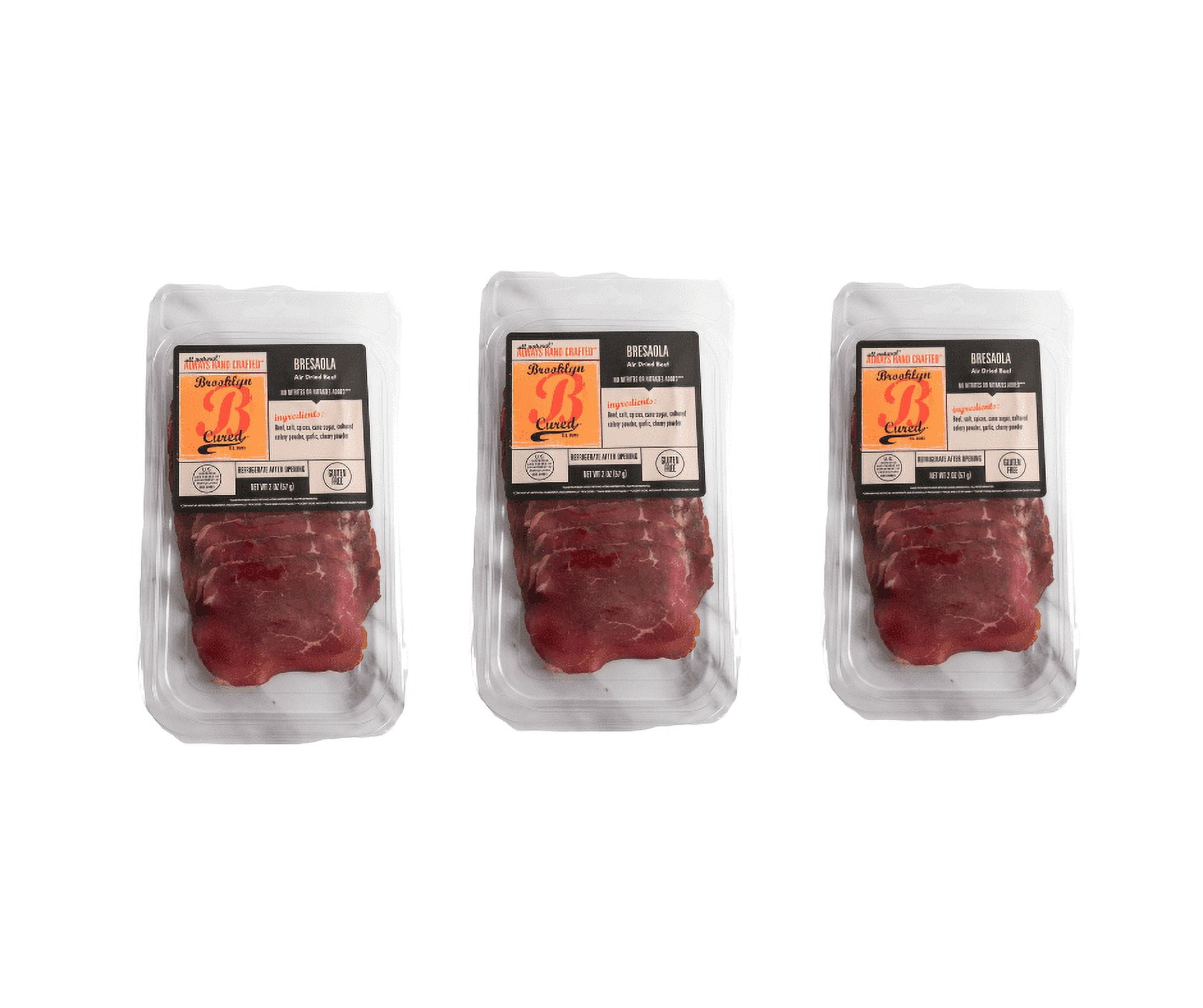 Brooklyn Cured Bresaola - Pre-Sliced Air Dried Beef (2 ounce) - Pack of ...