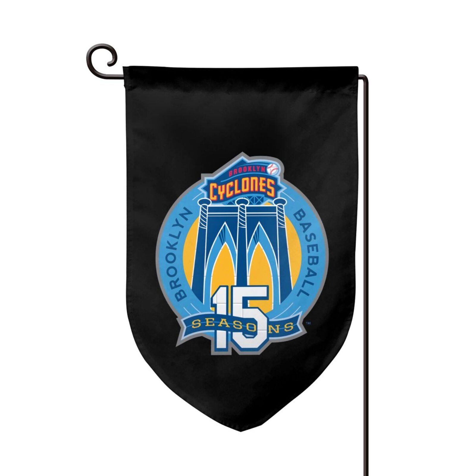 Brooklyn Cyclones Logo Garden Flag Double Sided Banners For Outdoor ...