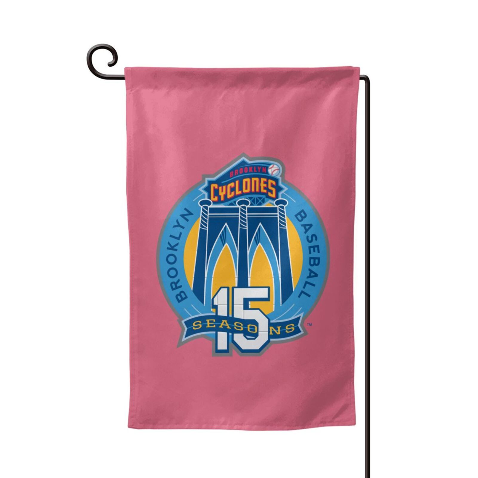 Brooklyn Cyclones Logo Garden Flag Double Sided Banners For Outdoor ...
