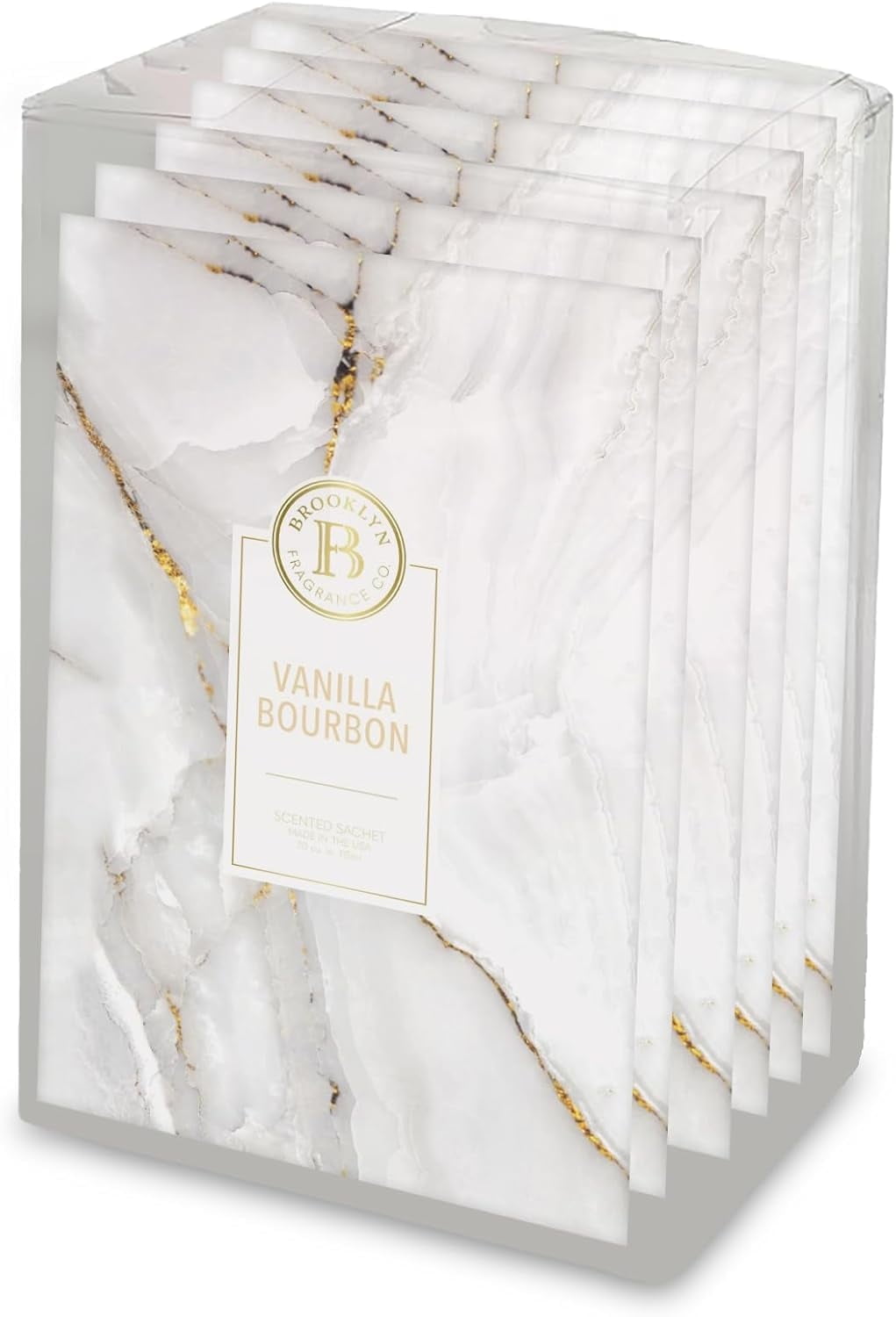 Brooklyn Fragrance Co. Marble Sachet Bags – Vanilla Bourbon Scented Pouches – Perfect Aroma for ...