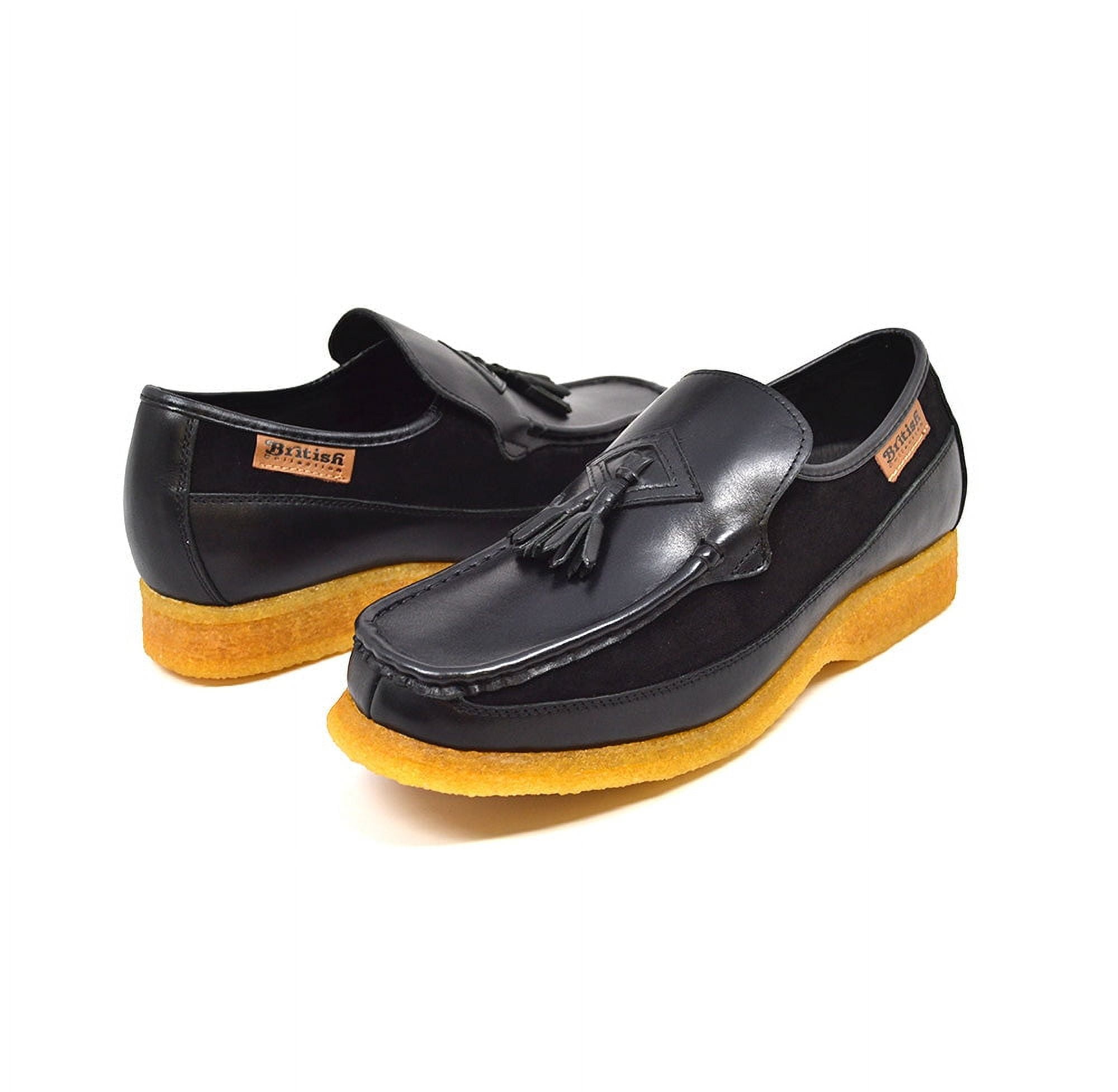 Brooklyn Leather and Suede Combo Shoes Men Slip-On boots with Tassel ...