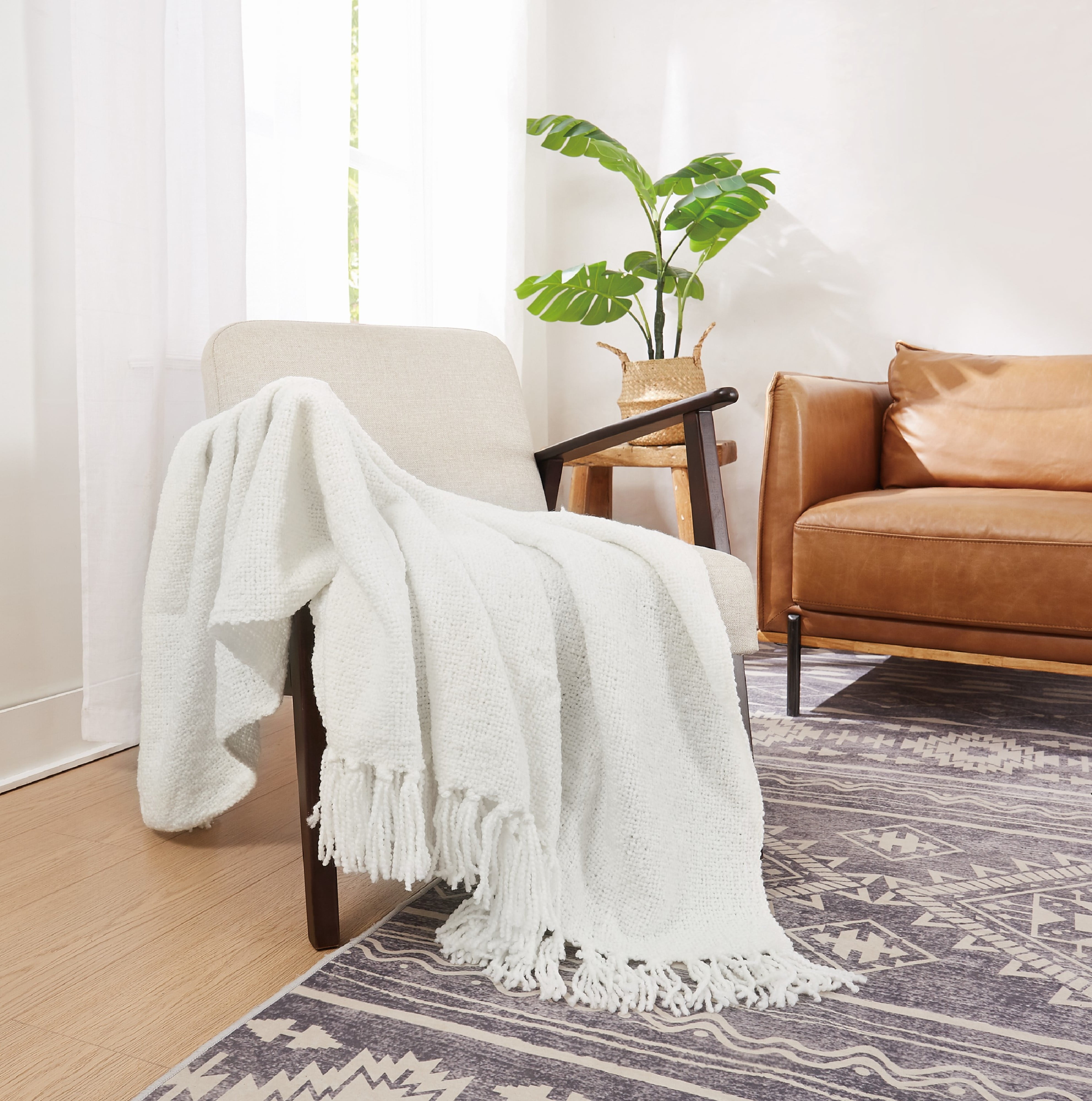 Brooklyn Loom Chunky Boucle 100% Microfiber Polyester 50x70 Throw ...