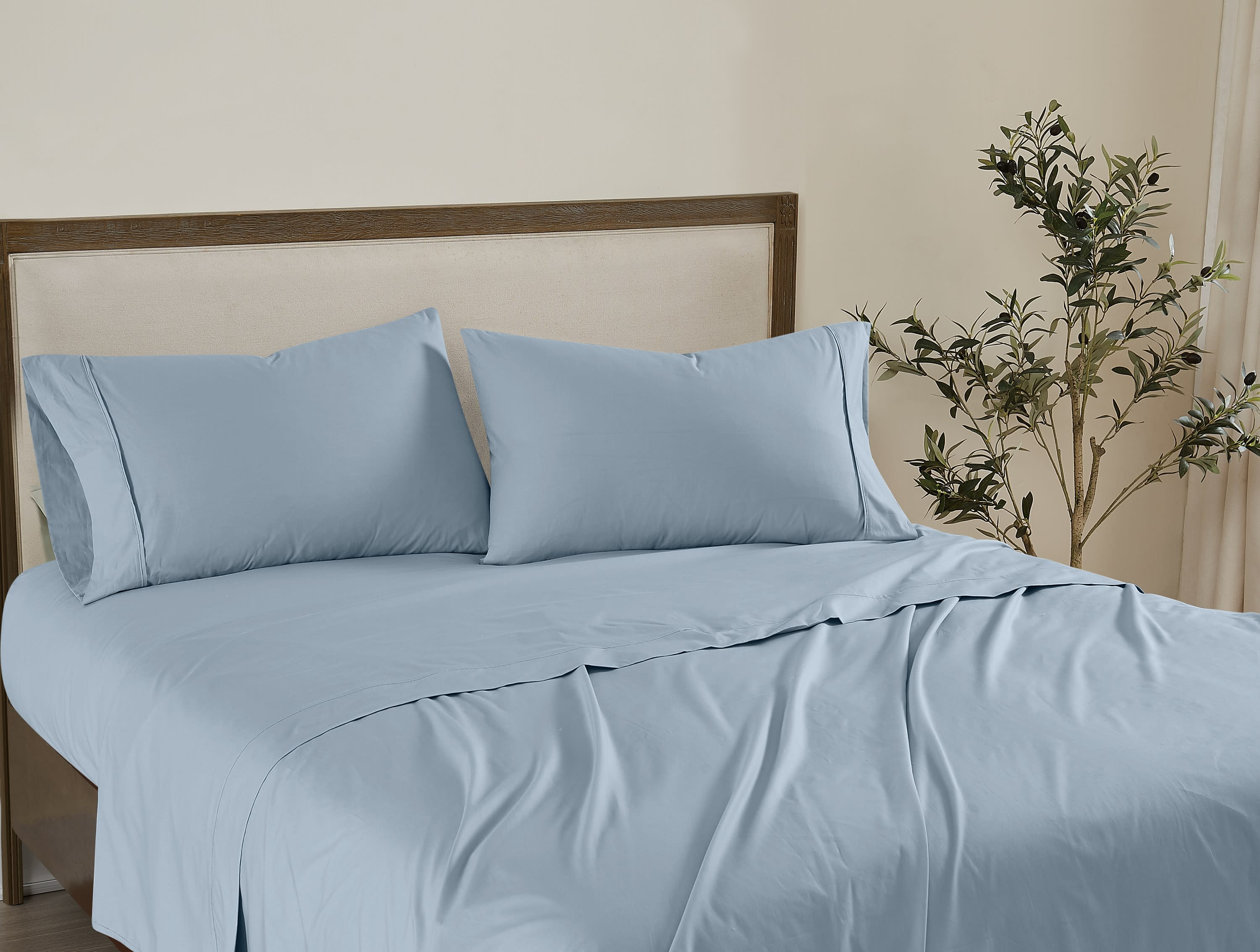 Brooklyn Loom Classic Cotton 200 Thread Count Solid Percale 100% Cotton ...