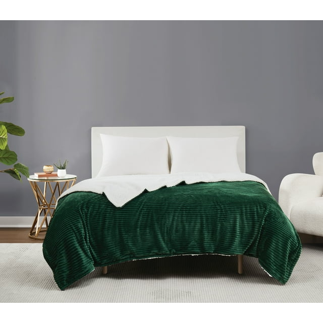 Brooklyn Loom Corduroy Green Full/Queen Blanket - Walmart.com