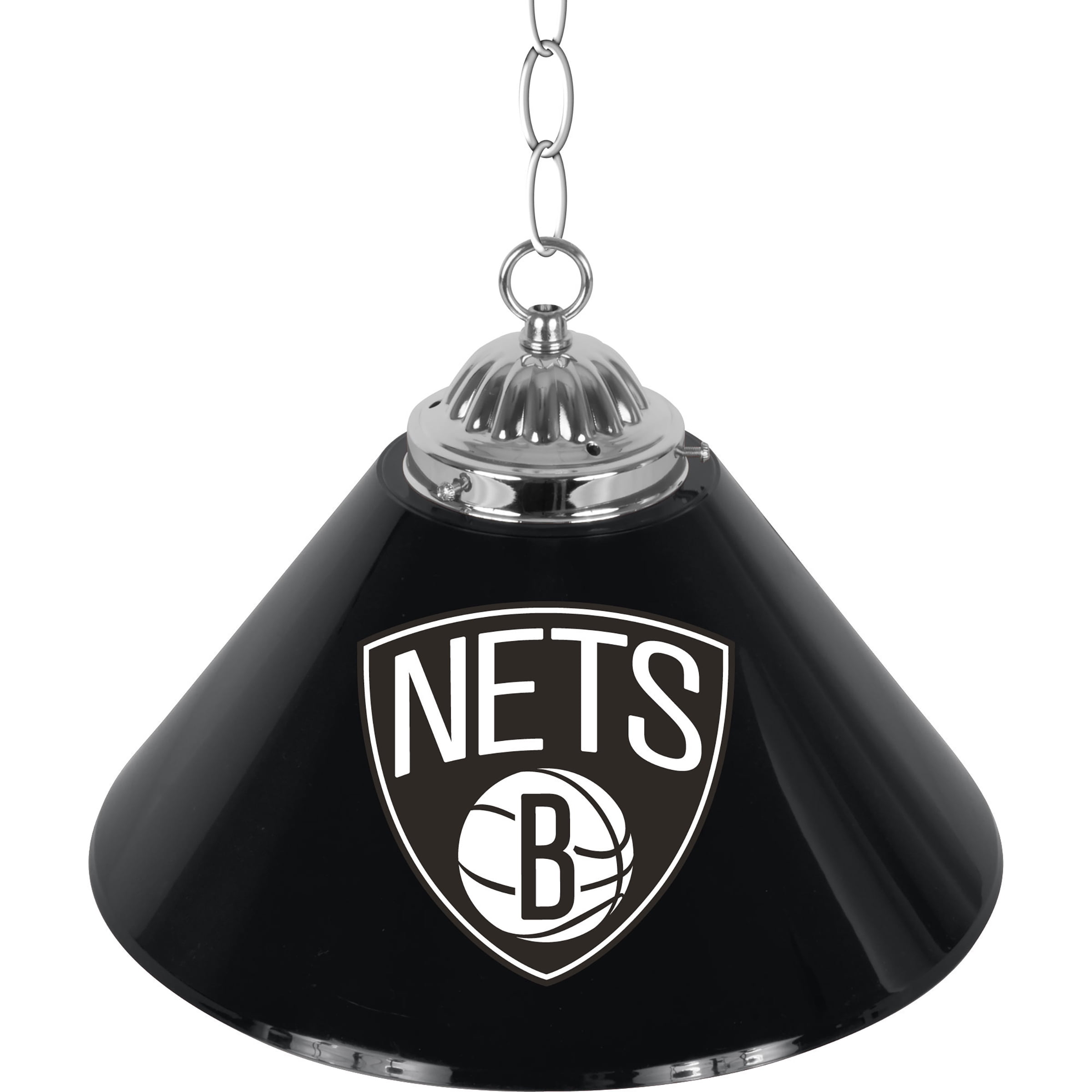 Brooklyn Nets Logo 14-Inch Single Pendant Light with Pull Chain ...