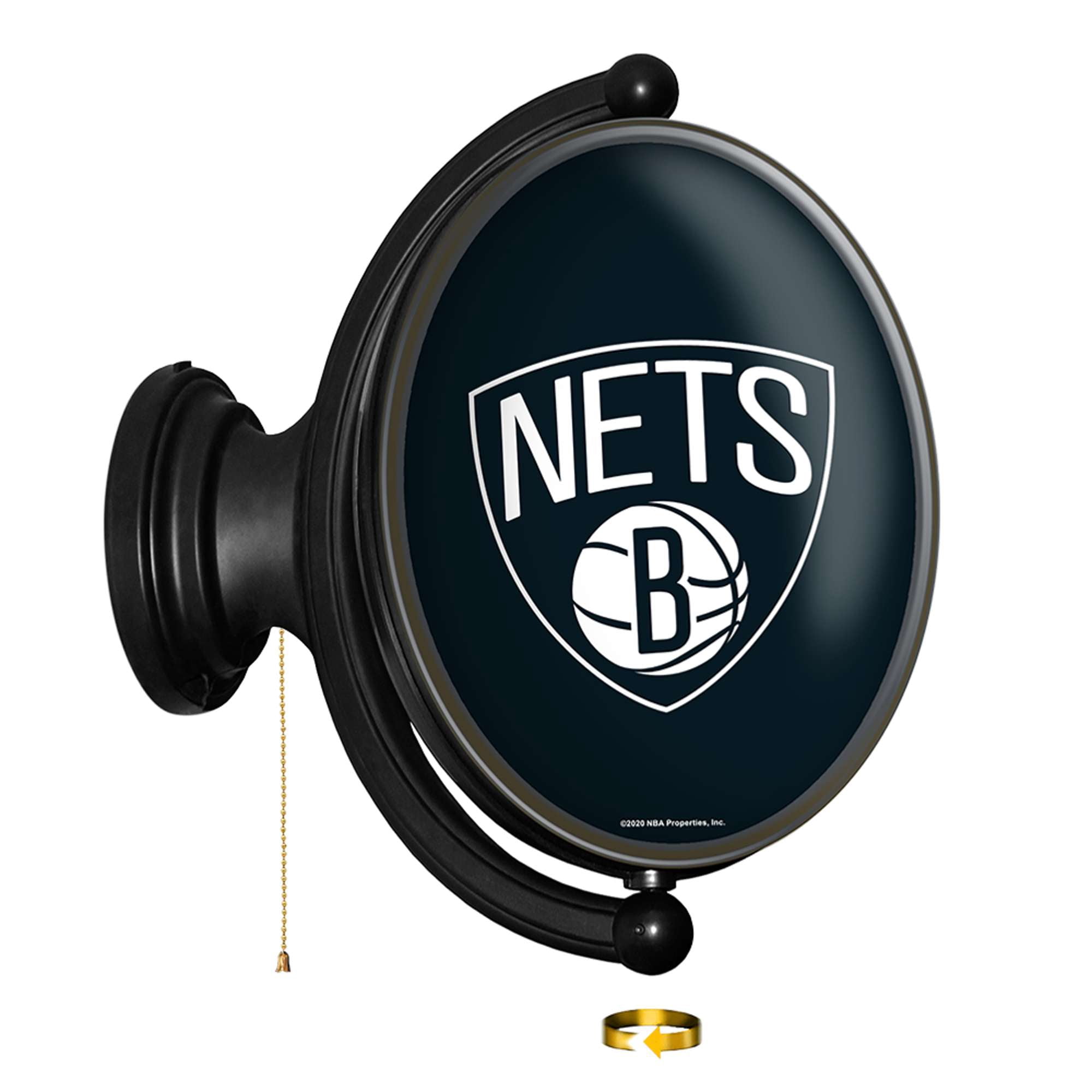 Brooklyn Nets 21'' x 23'' Rotating Lighted Wall Sign - Walmart.com
