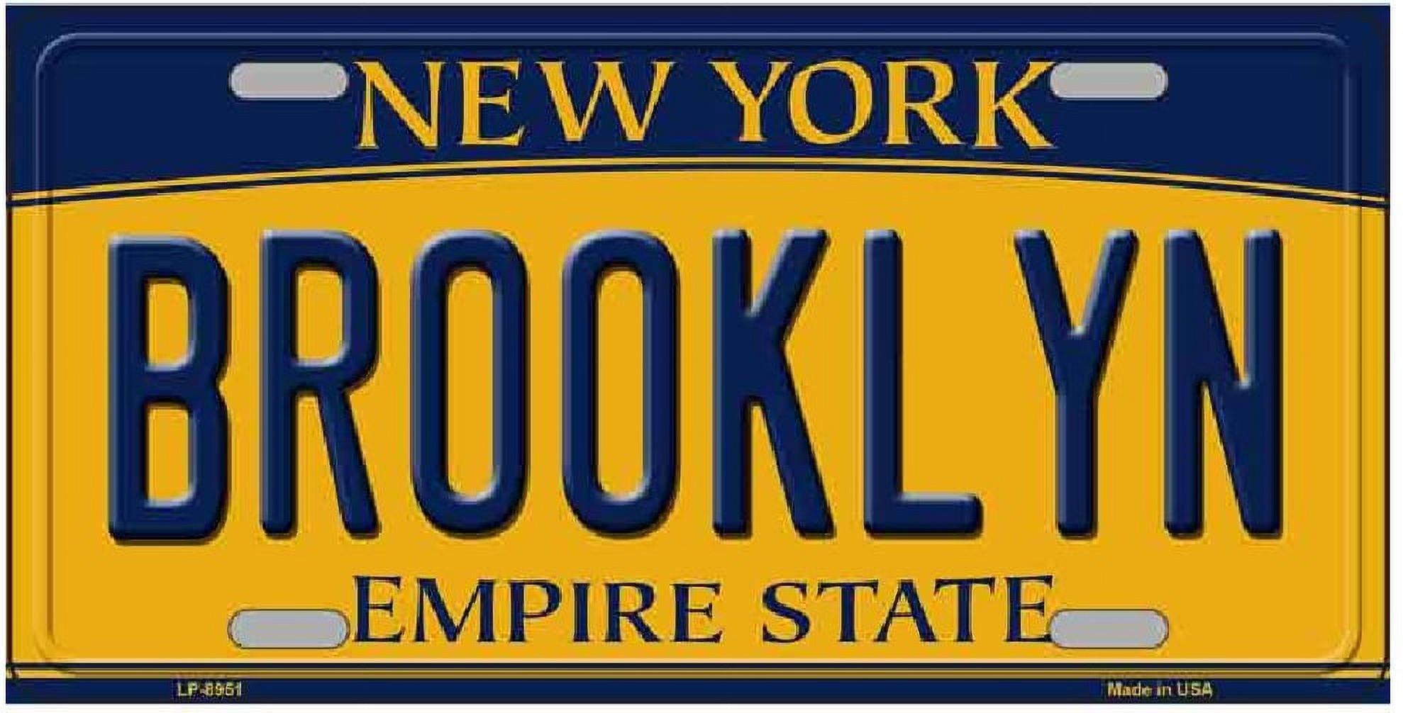 Brooklyn New York Retro Style License Plate Sign - Walmart.com