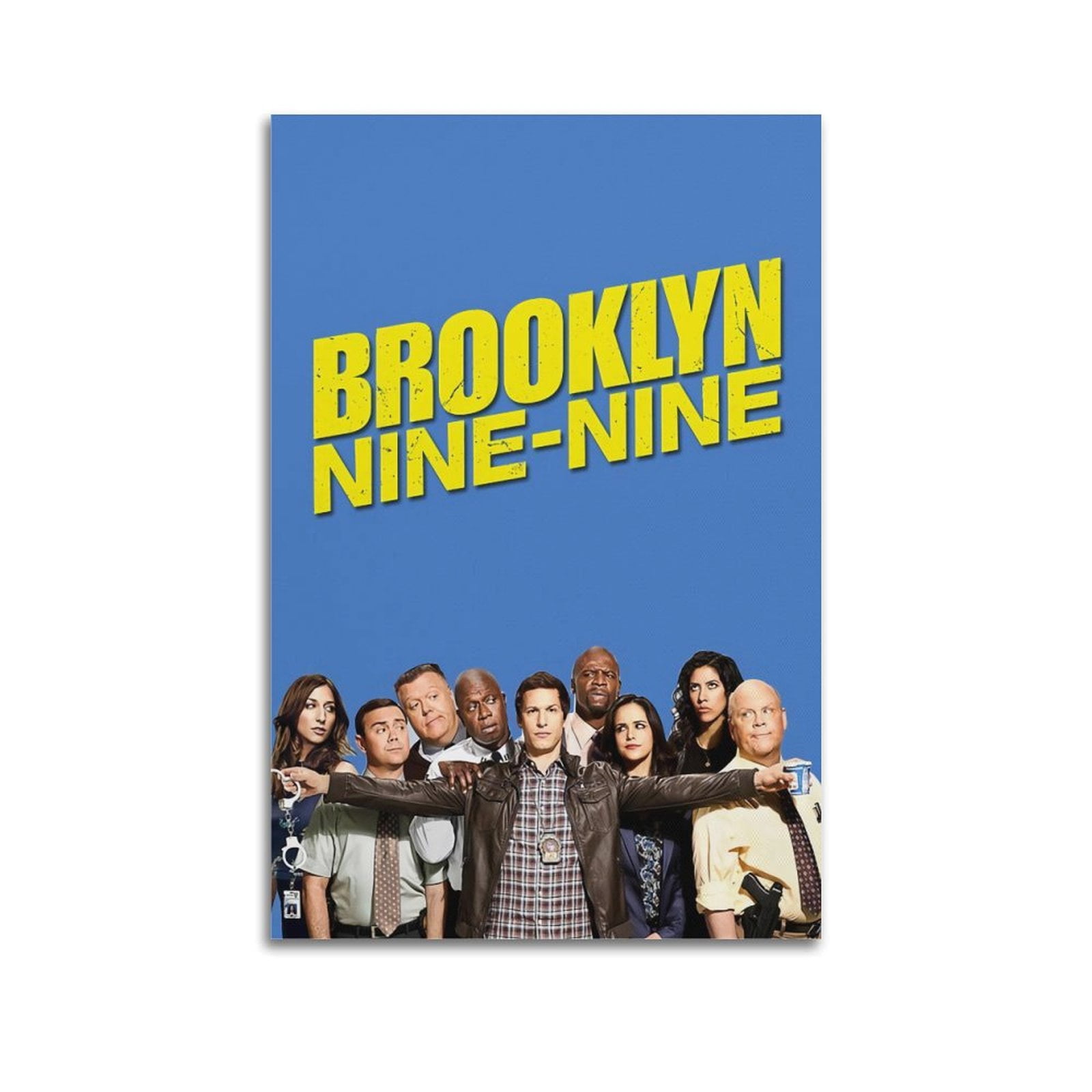 Brooklyn Nine-nine1 Poster Wall Art Canvas Aesthetic Music And Movies ...